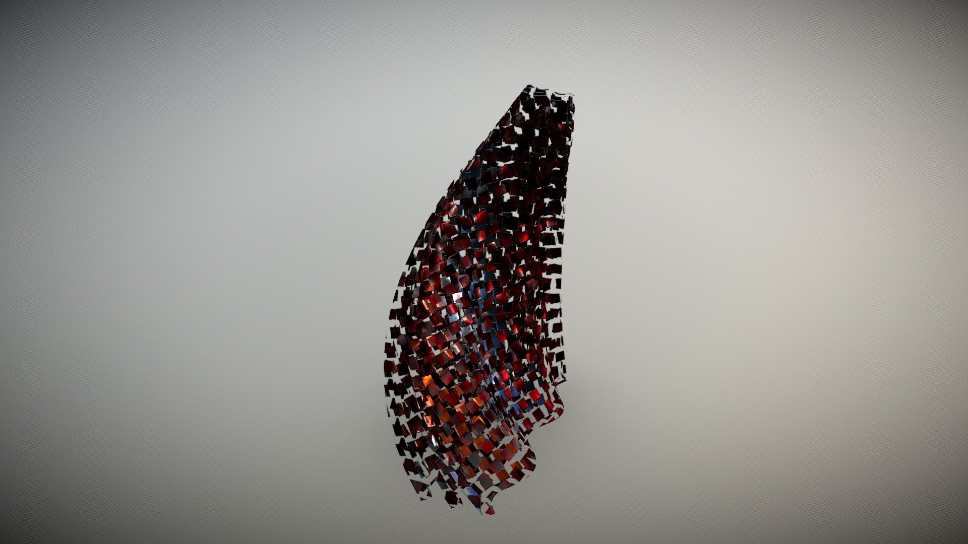 Wave walls futuristic building - Buy Royalty Free 3D model by ...