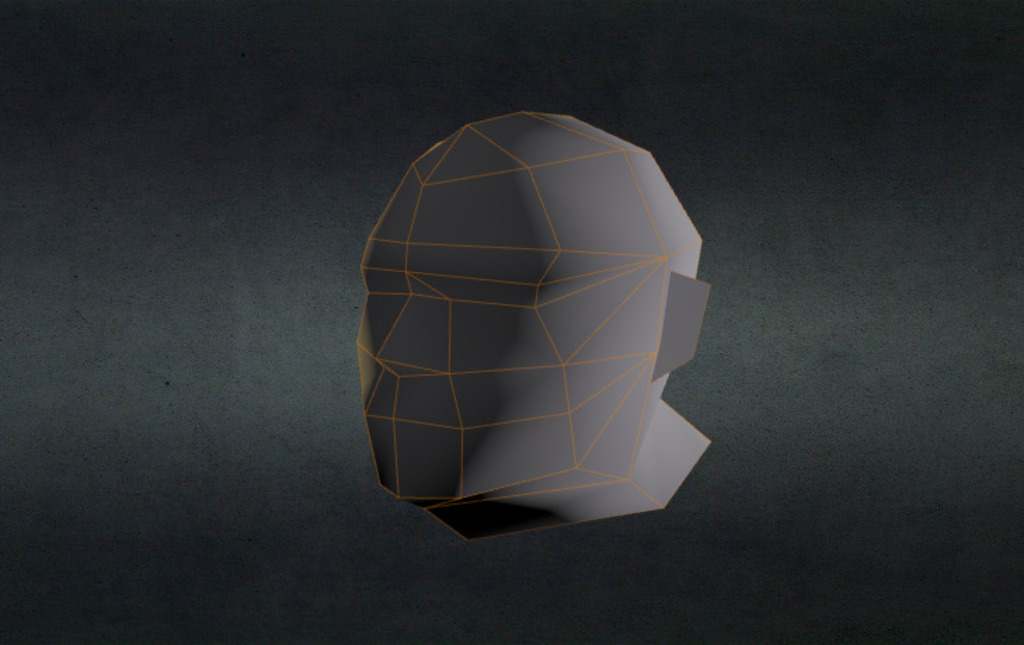 Very Low Poly Head - 3D model by Dan Garotte (@dangarotte) [a4f44c2 ...
