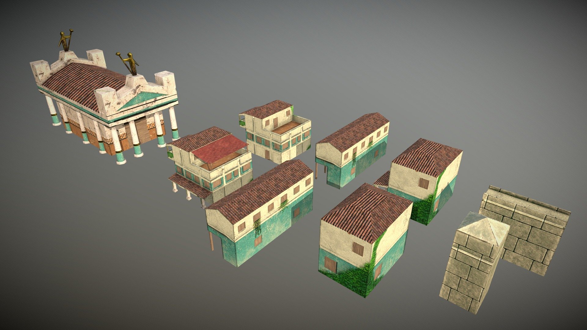 Alexandria Buildings - 3D model by Xeep [a4f8200] - Sketchfab