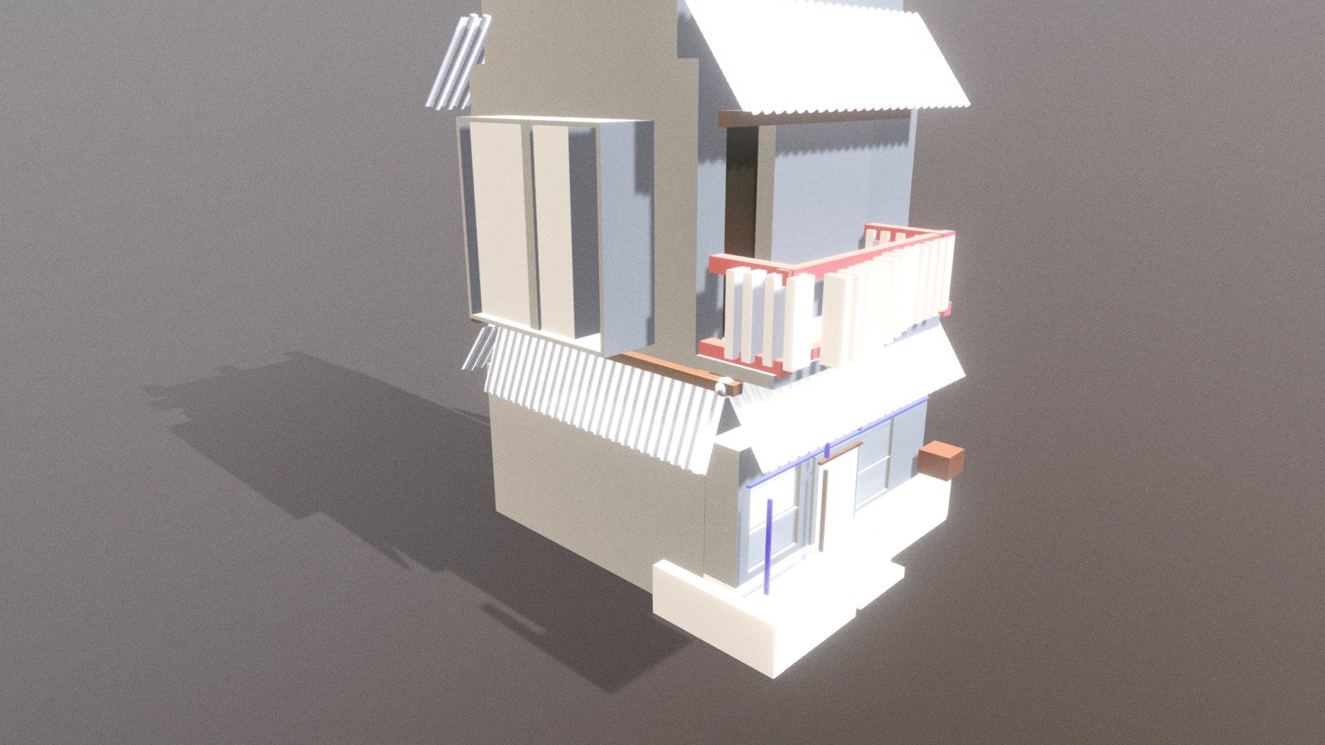 Small house - 3D model by yuttamiyazaki [a4f8bb4] - Sketchfab