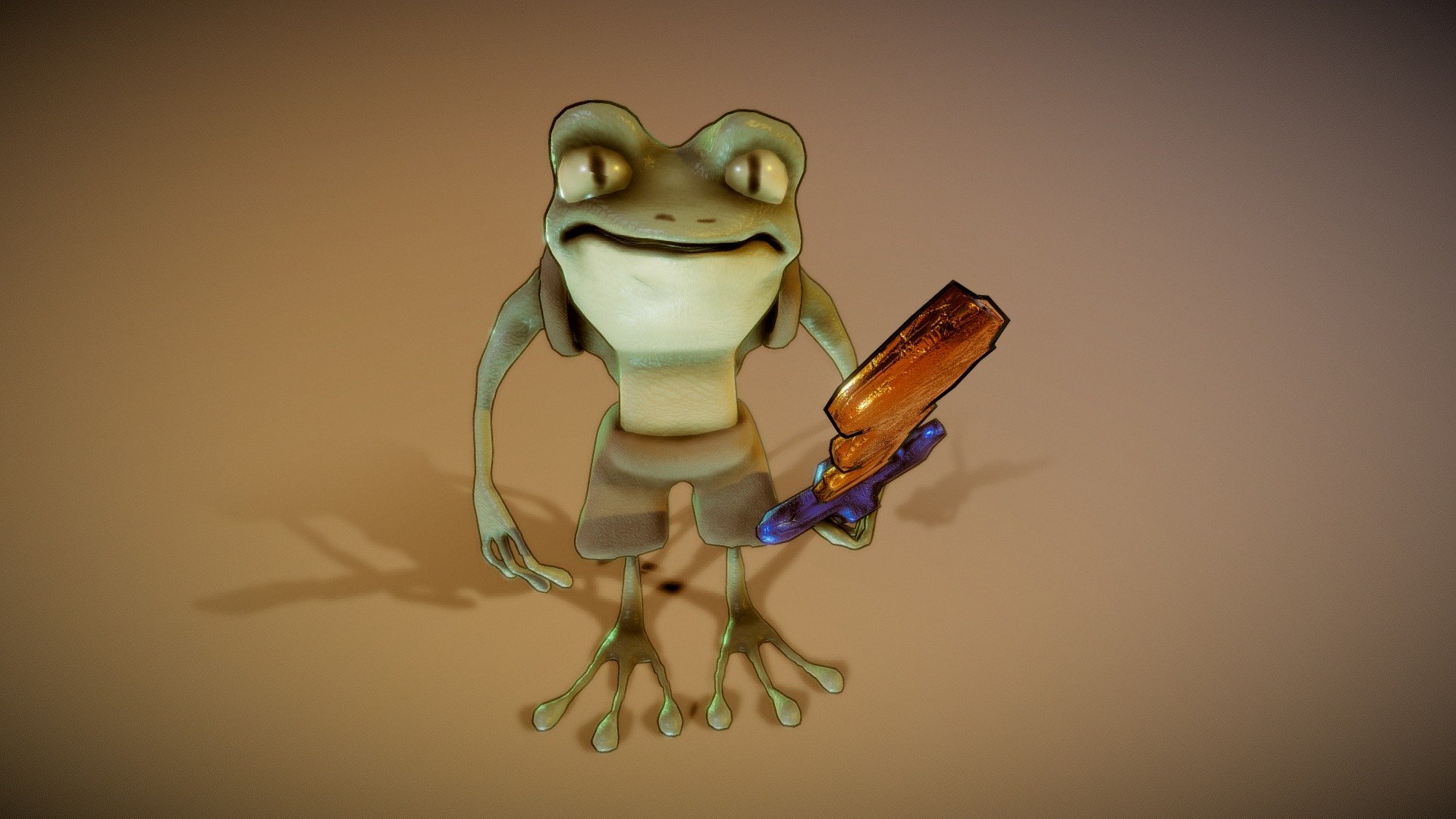 Greg the Frog - Ludum Dare 48 Model - Download Free 3D model by jason ...