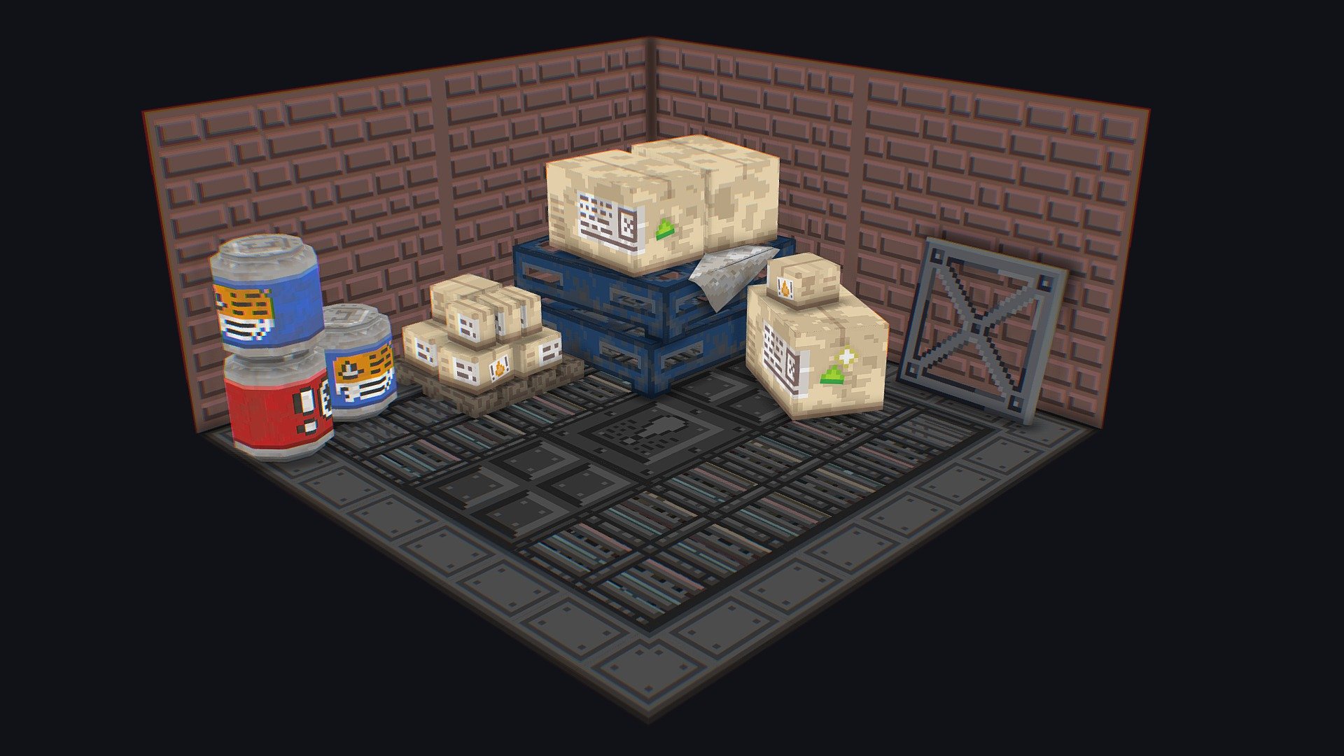 Storage Room - LowFi - 3D model by vabart [a4faf24] - Sketchfab