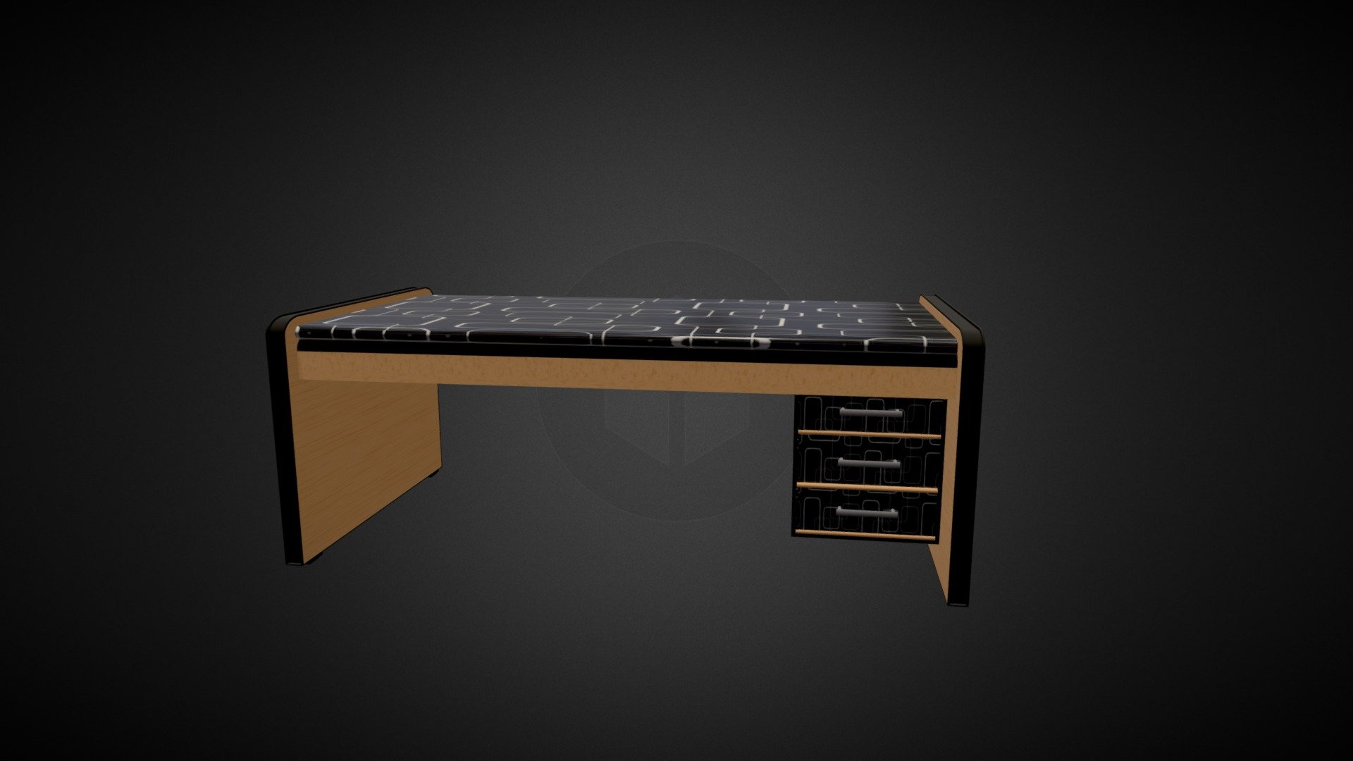 Computer Table - Download Free 3D model by Mirza Anas ...