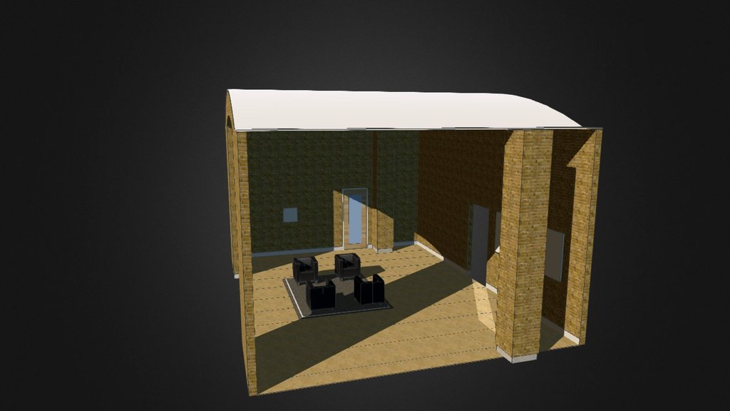 US county courthouse - 3D model by reedijk [a50049d] - Sketchfab