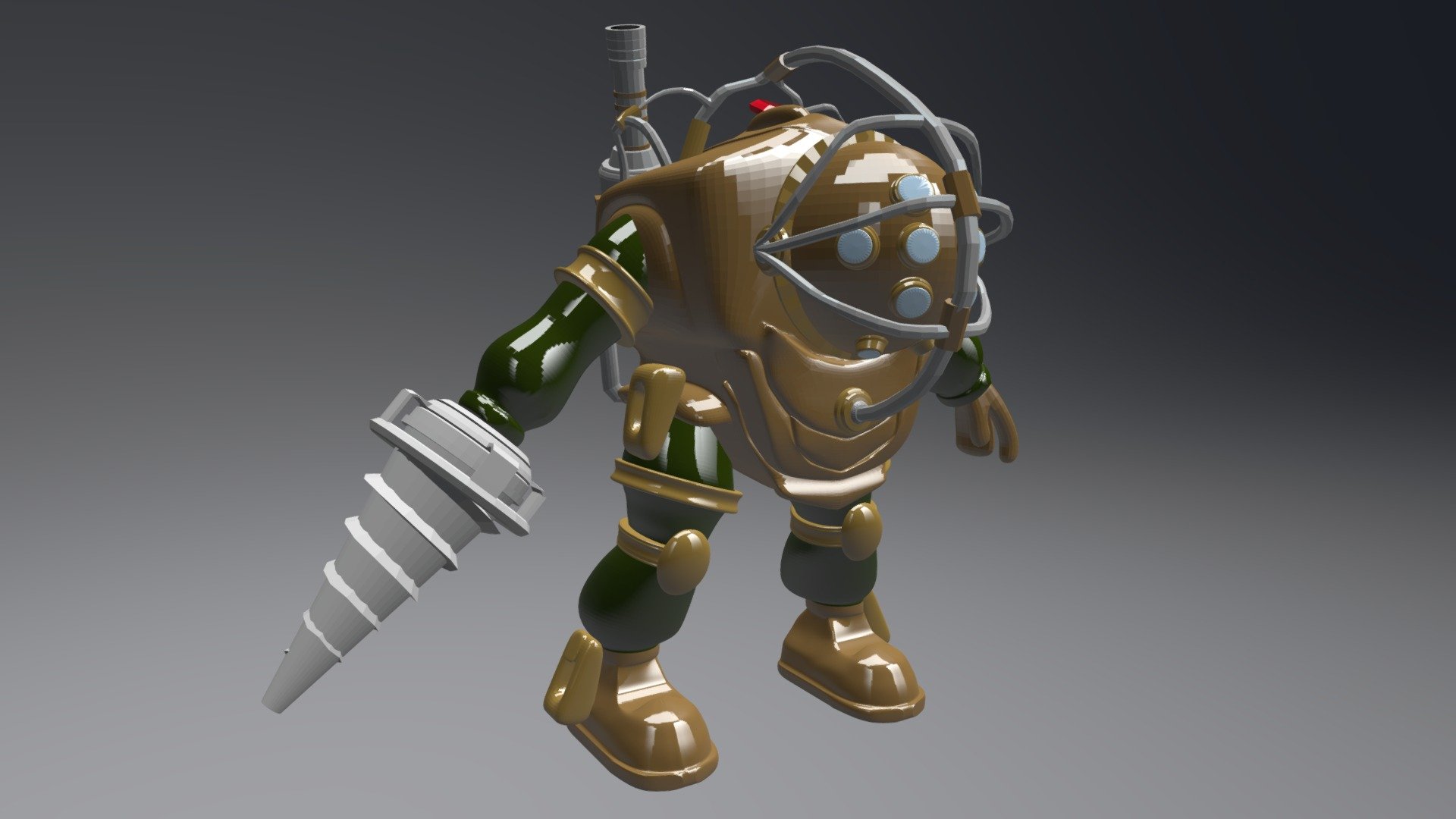 Portafolio 3 SCREW - Big Daddy - 3D model by Liam Soriano (@konan021995 ...