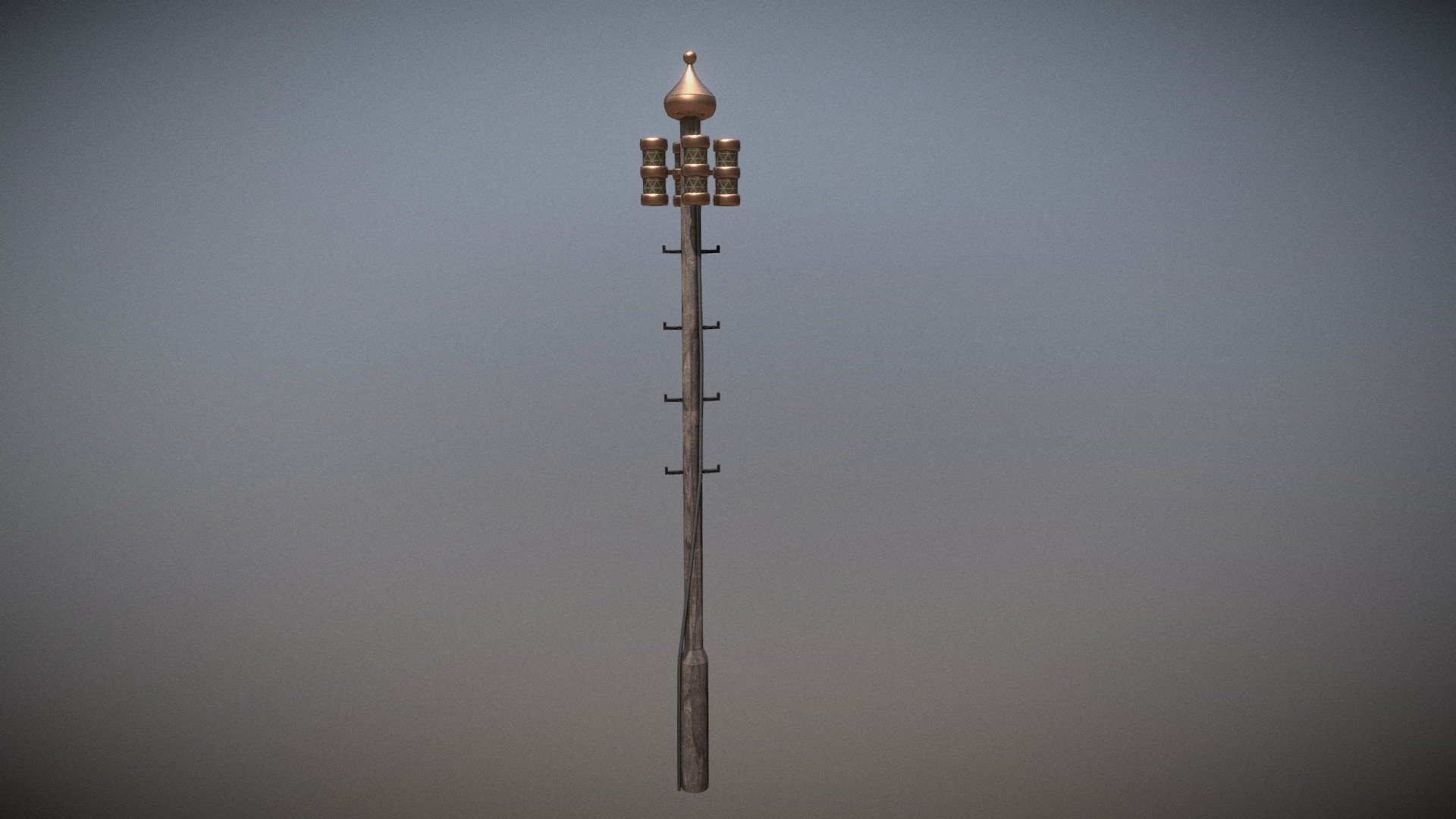 Steampunk Electric Pole - 3D model by TacticalMinionz [a500f02] - Sketchfab
