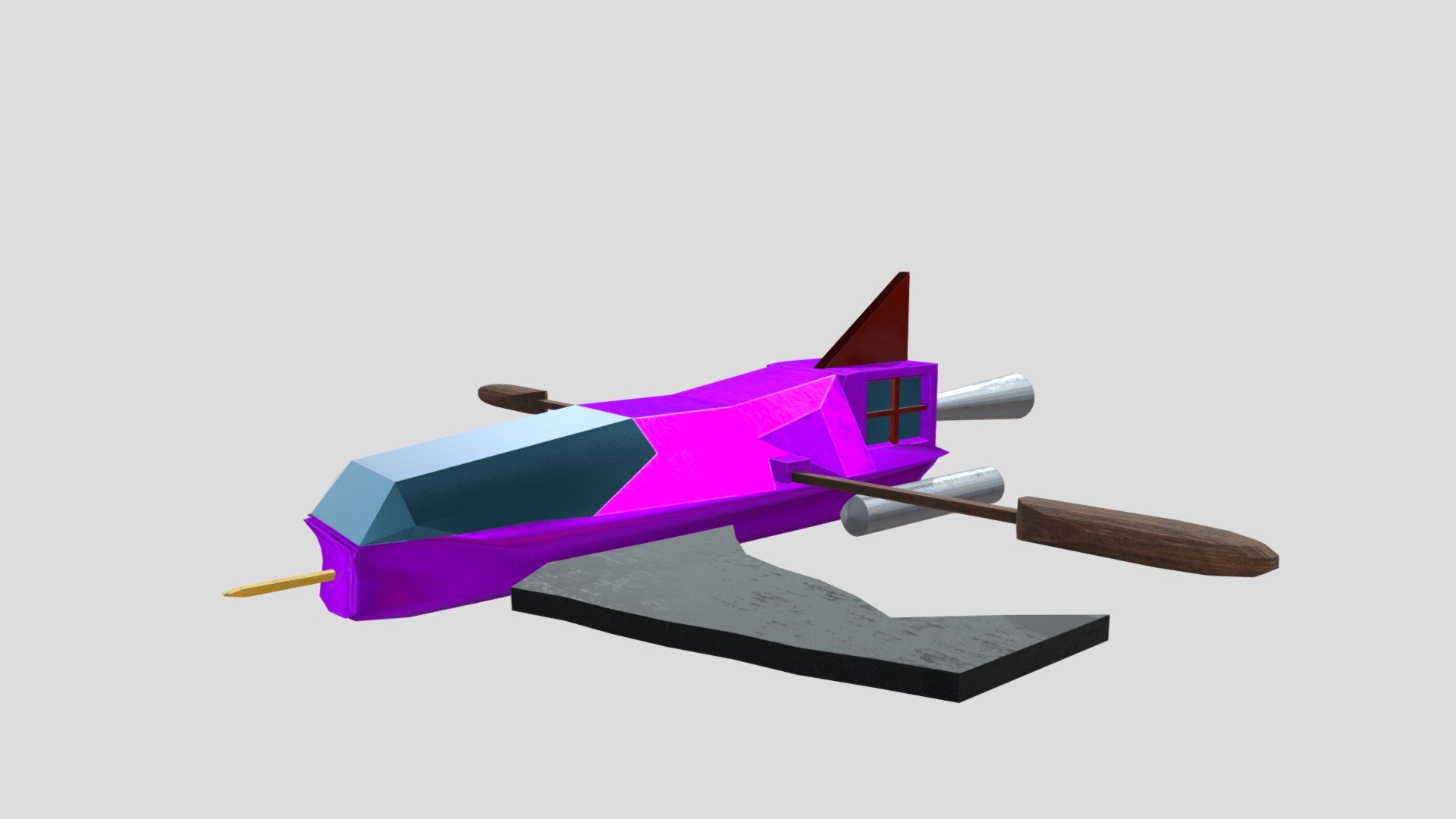 Spaceship rowing boat - Download Free 3D model by AaronC9850 [a503dc2 ...