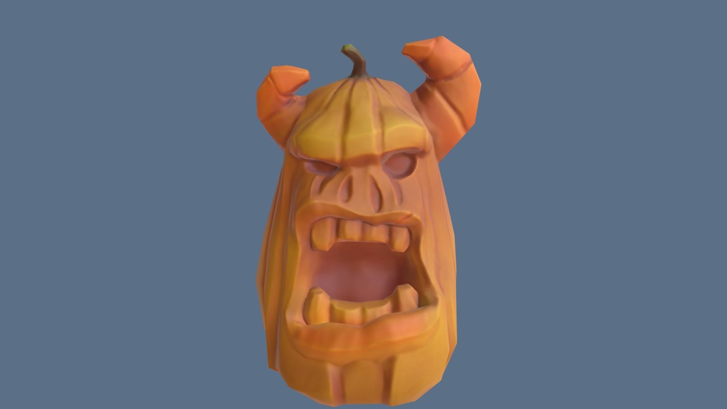 Pumpkin - 3D model by MohamedB [a503ed1] - Sketchfab