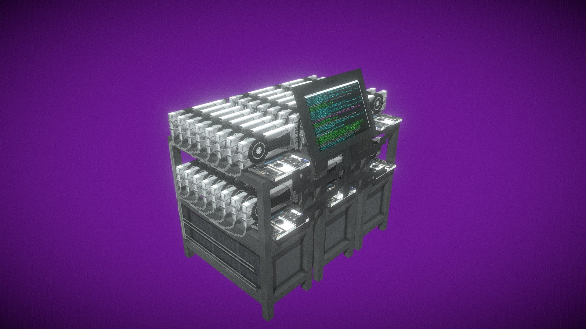 Minecraft Mining Rig - Project CraftZ - 3D model by Claudio.Gerbino ...