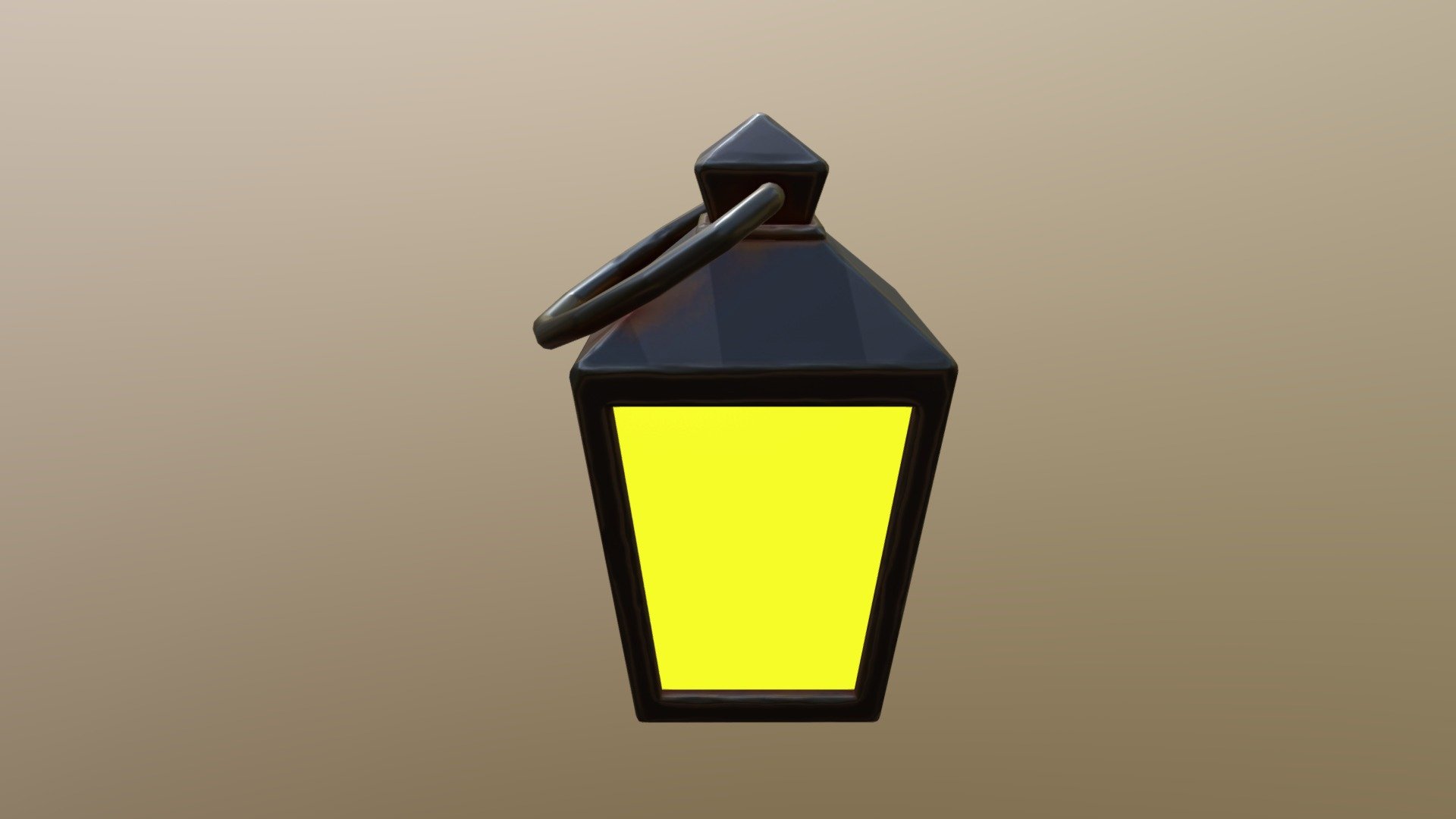 Stylized Yellow Glowing Lantern - 3D model by egarciamuro [a507508 ...