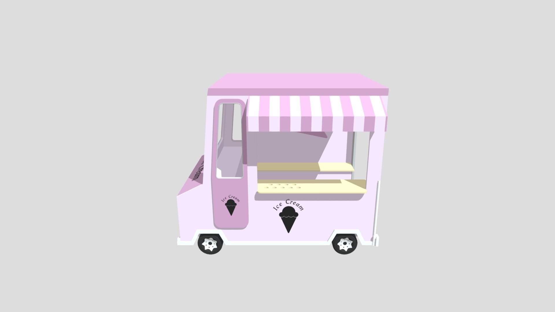 Ice cream car - 3D model by quanghuy.skynext [a507fab] - Sketchfab