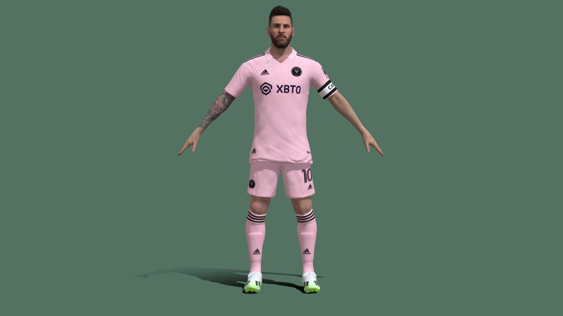 T-Pose rigged Lionel Messi Inter Miami - 3D model by 3dpassion.net ...