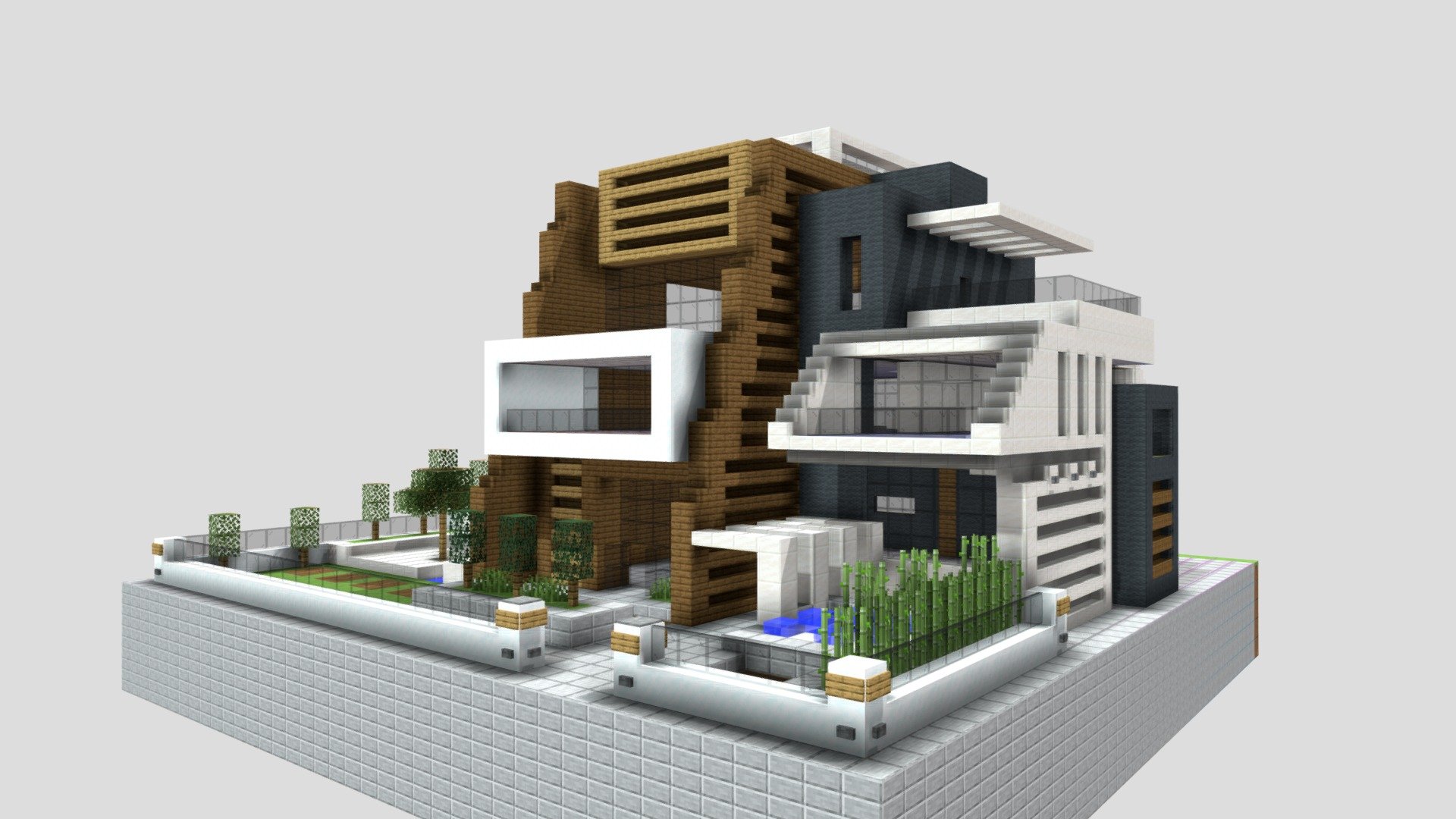 Minecraft Modern House - Download Free 3D model by jar (@jar9th ...