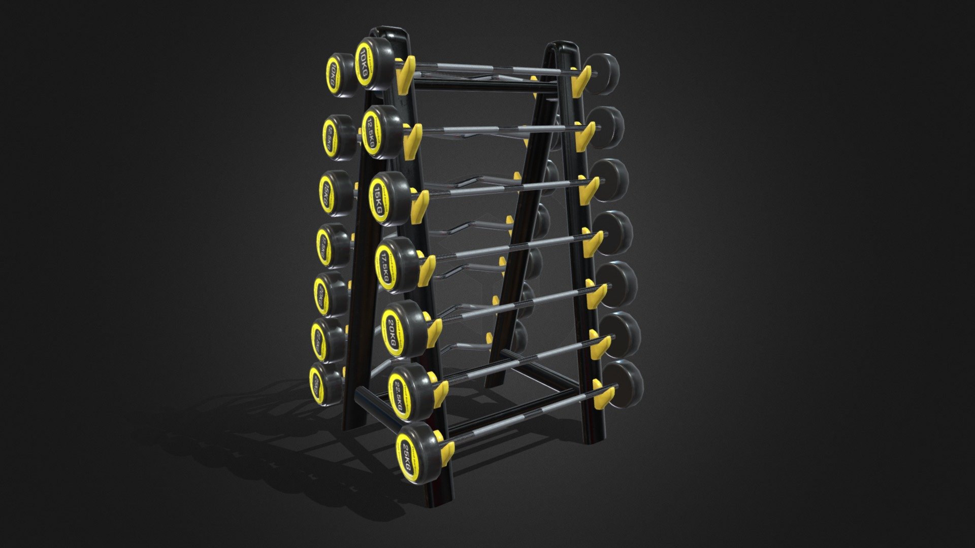 Fixed Barbell Pack - Buy Royalty Free 3D model by MHKstudio [a50d63f ...