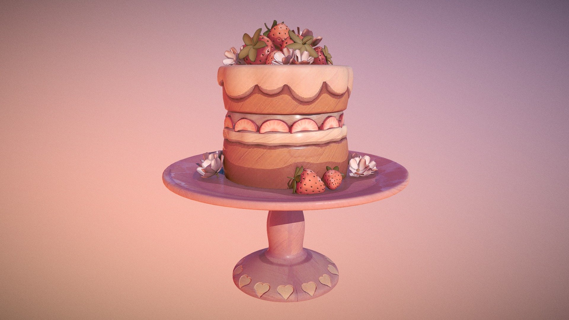 ShortCake - 3D model by Lea_villeneuve [a50f284] - Sketchfab