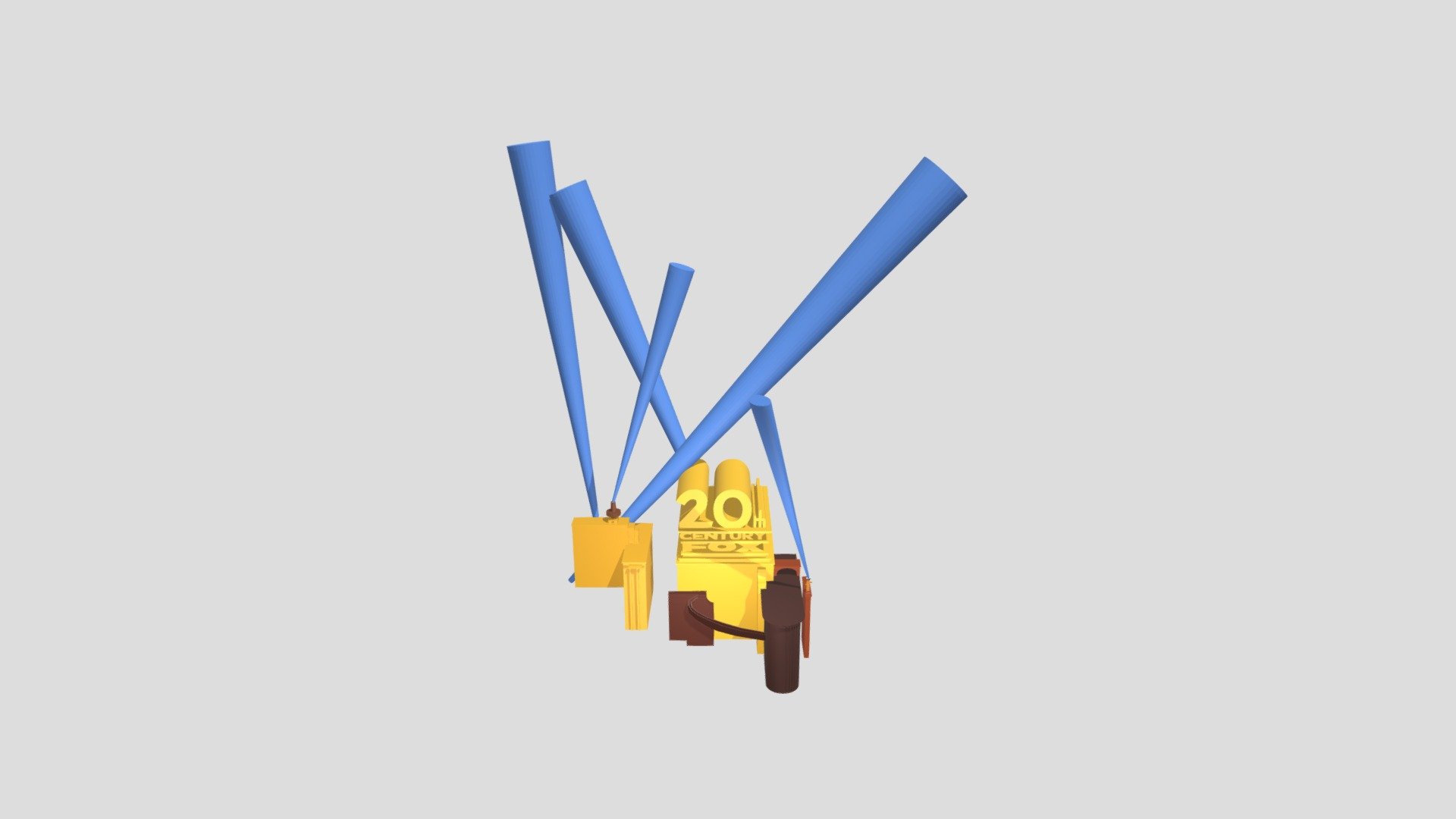 20th Century Fox Golden Structure Logo Remake - 3D model by Foodinator ...