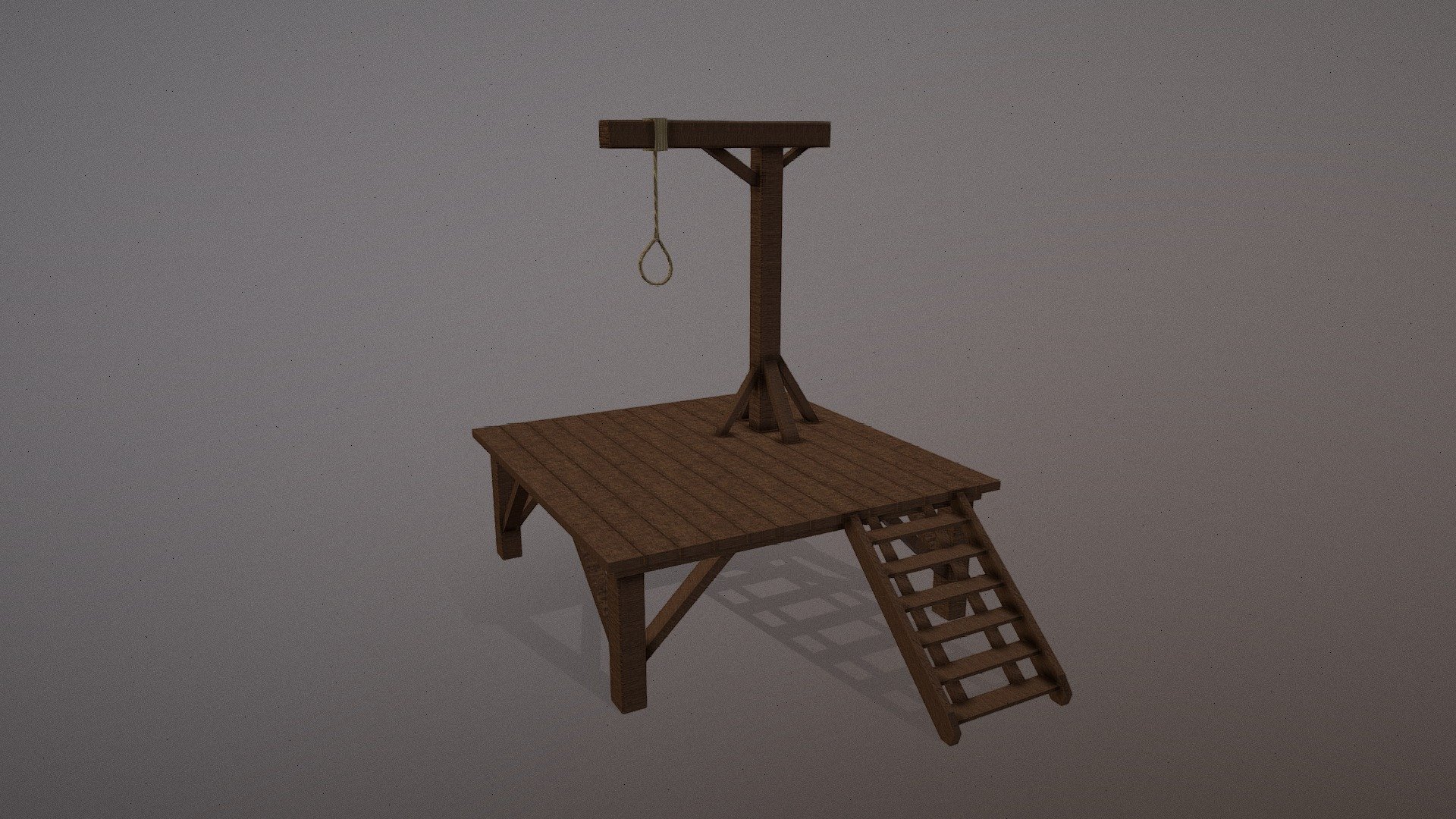 Lowpoly Wooden Gallows - Download Free 3D model by AspectStudios ...