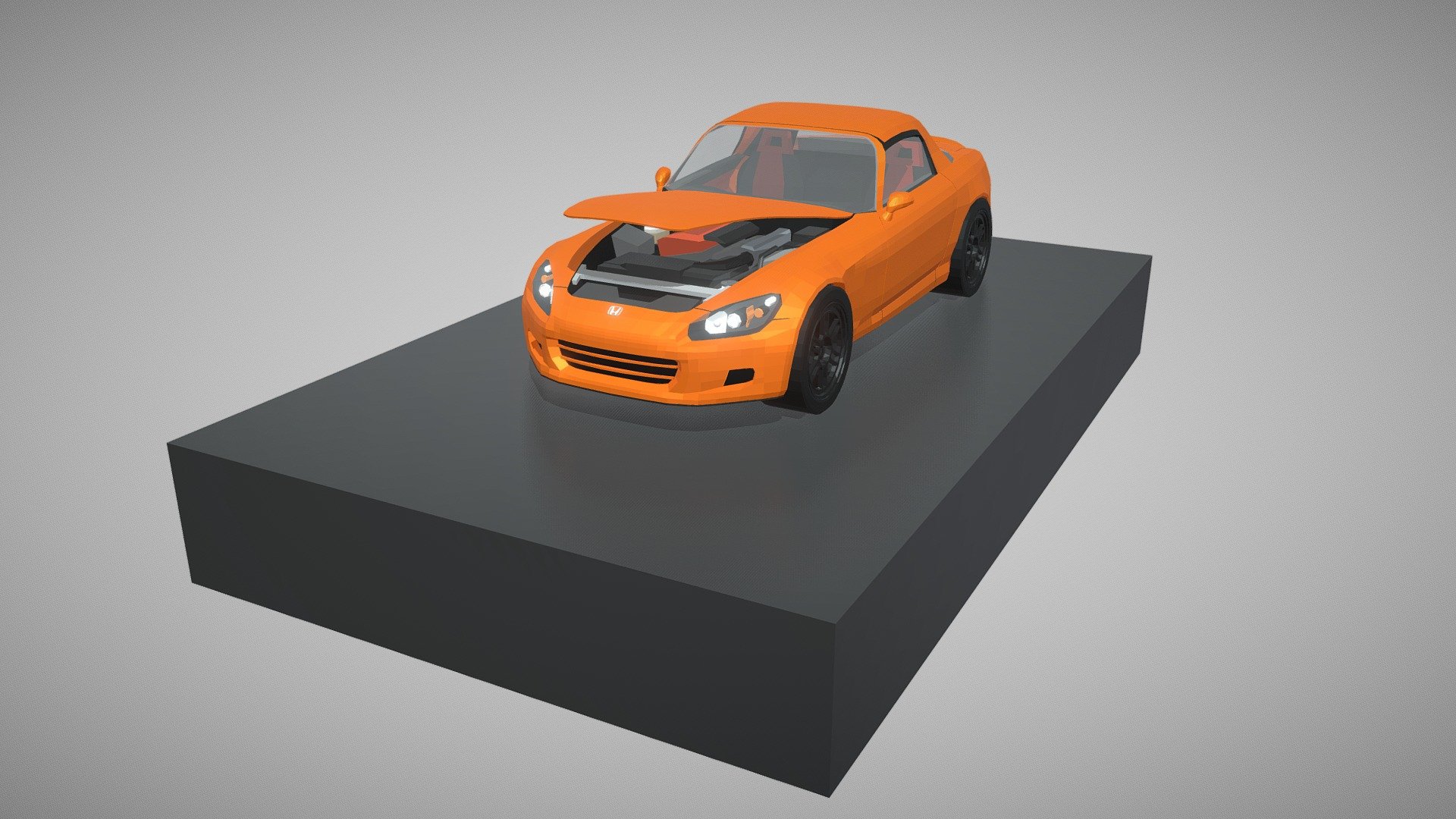 Honda S2000 (lowpoly) - 3D model by IvOfficial [a514982] - Sketchfab