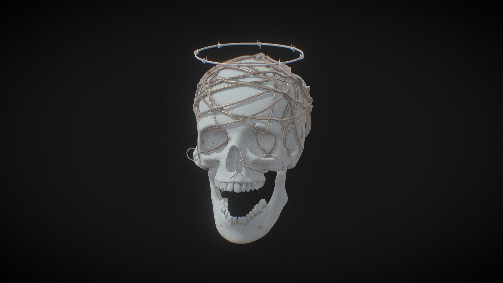 Saint Skull - Download Free 3D model by CheCKdzn [a516659] - Sketchfab