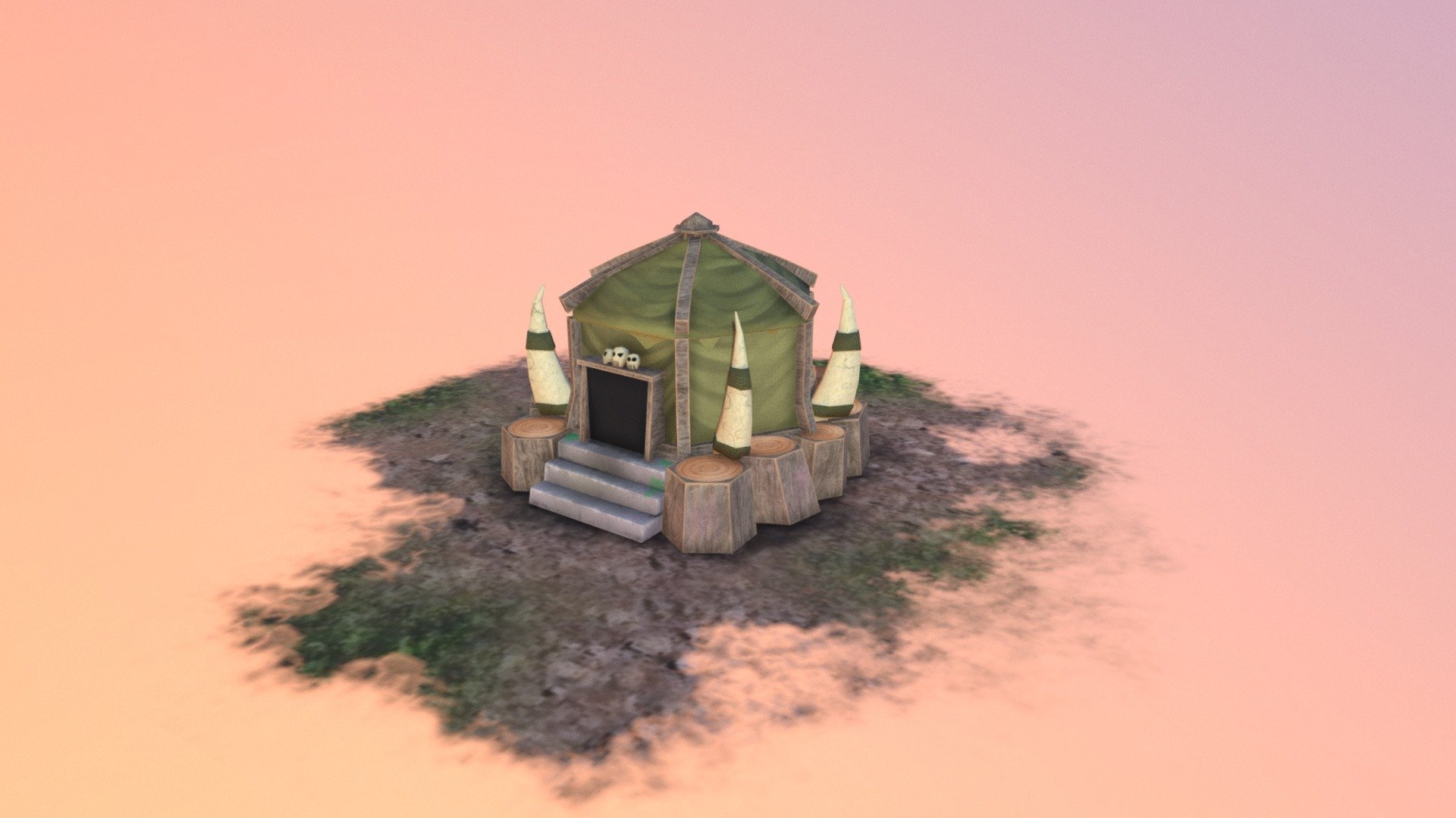 Orc Hut - Download Free 3D model by BenMaher [a516970] - Sketchfab