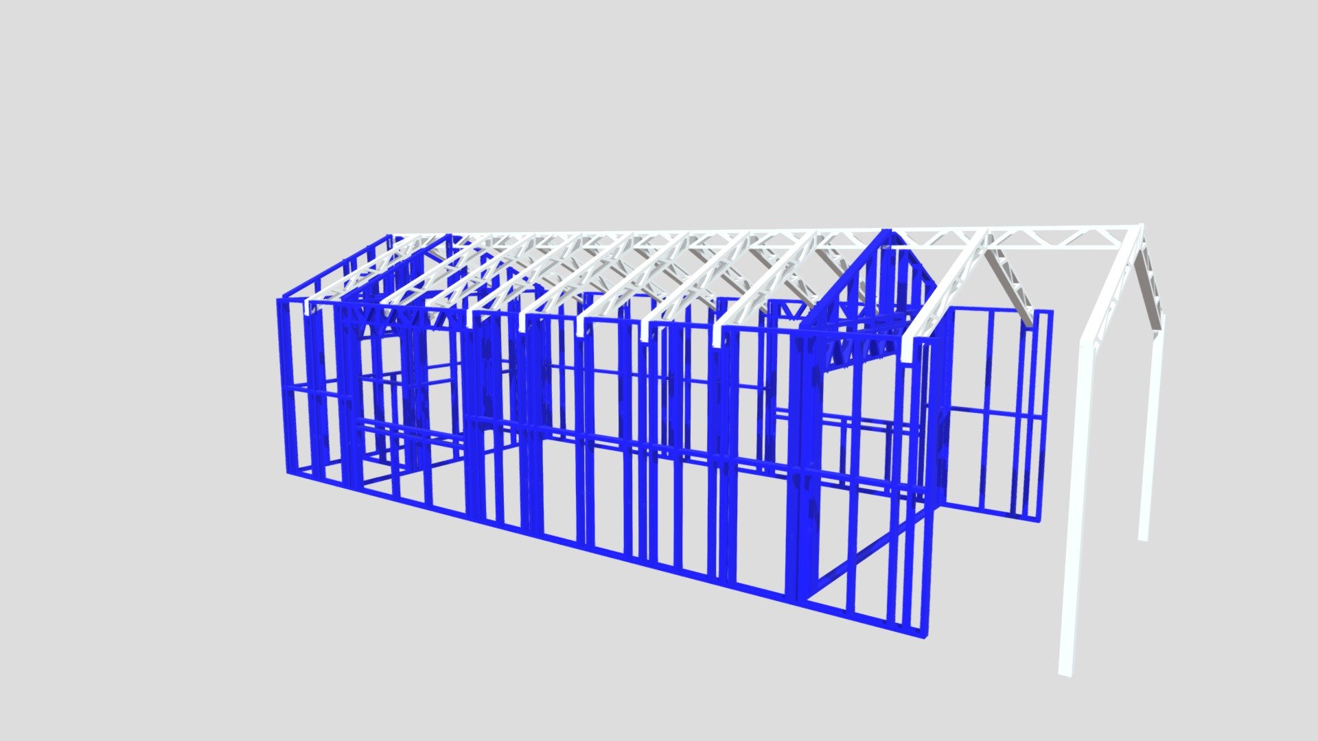 cottage design slotted walls - 3D model by ArmstrongSteelFraming ...