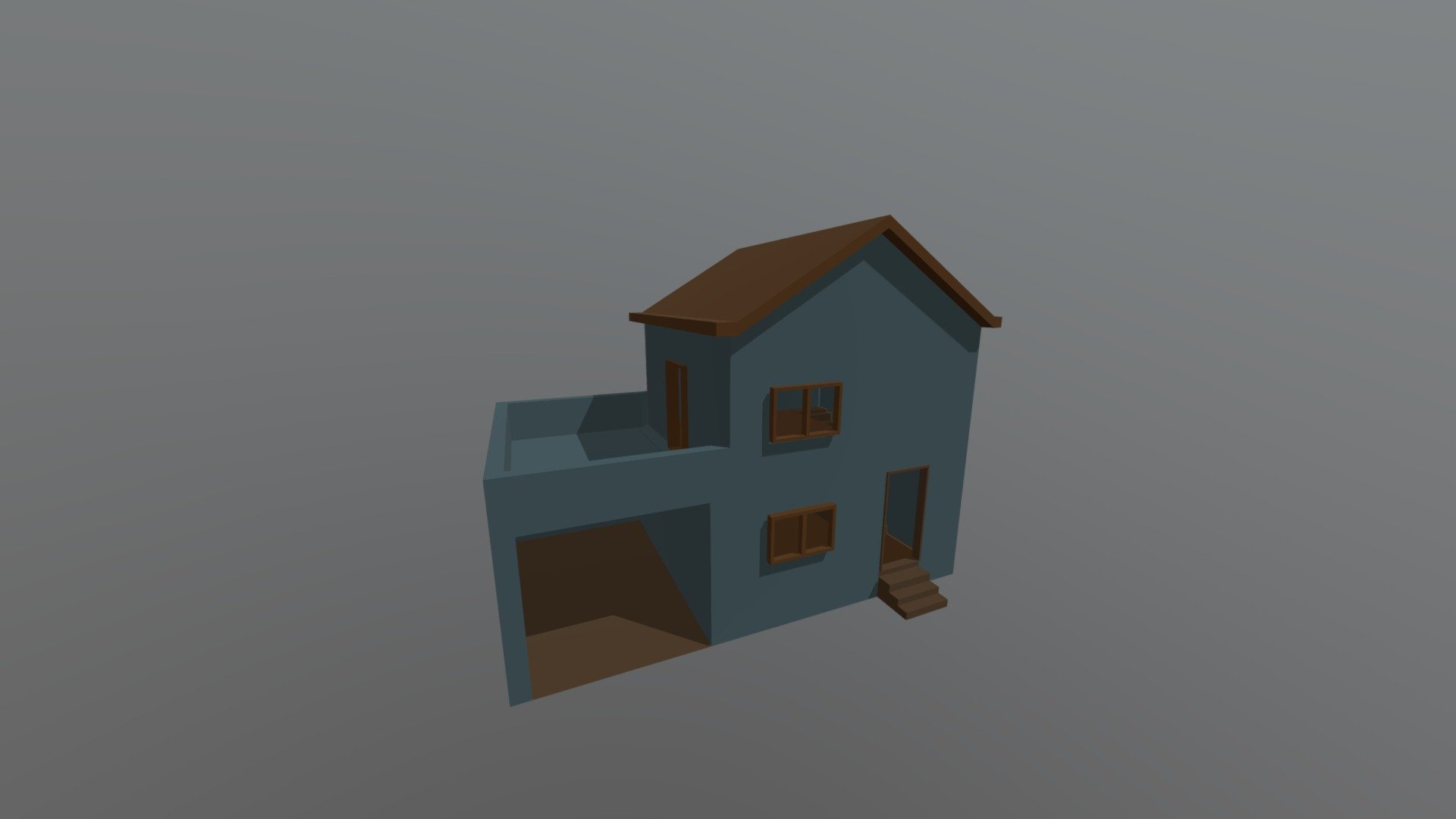 HOUSE SIMPLE VER. - Download Free 3D model by RAWBIN (@NGERUNDAYO ...