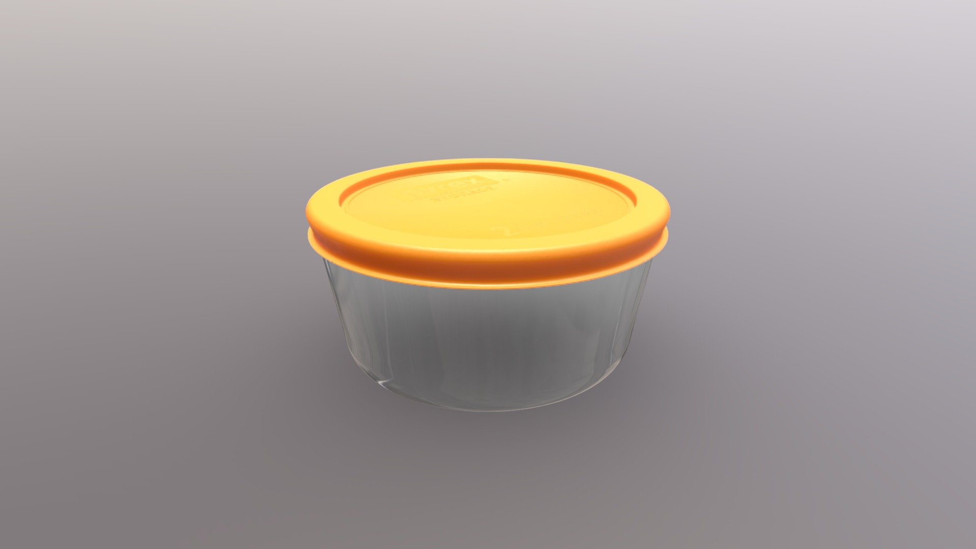 Pyrex 470ml Bowl with Lid - 3D model by bcwilcox [a51c151] - Sketchfab