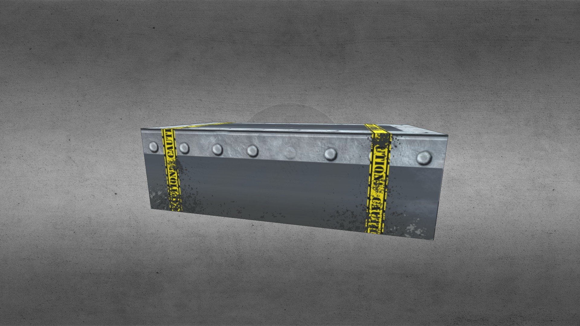 Hazardous Metal Box - 3D model by JLinnie [a51c153] - Sketchfab