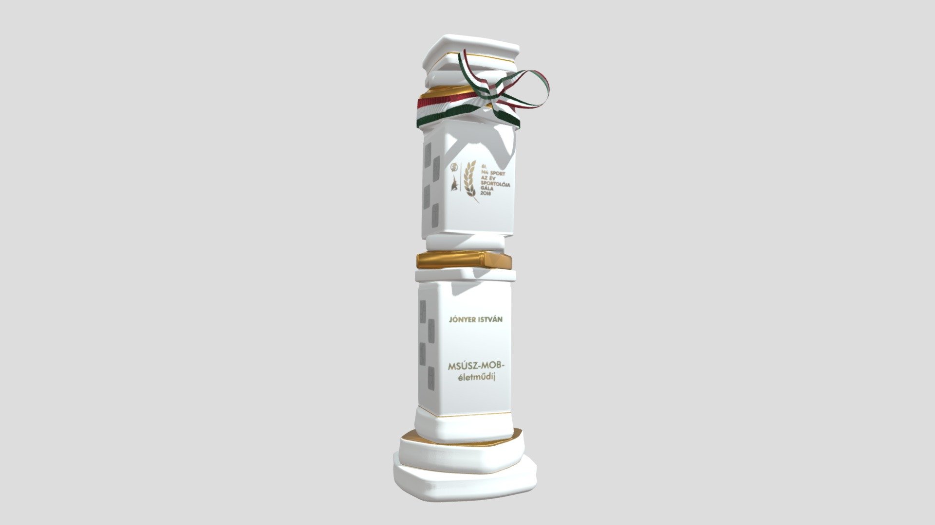 Jónyer István életmű díj - 3D model by Halhatatlan Magyar Sportolók ...