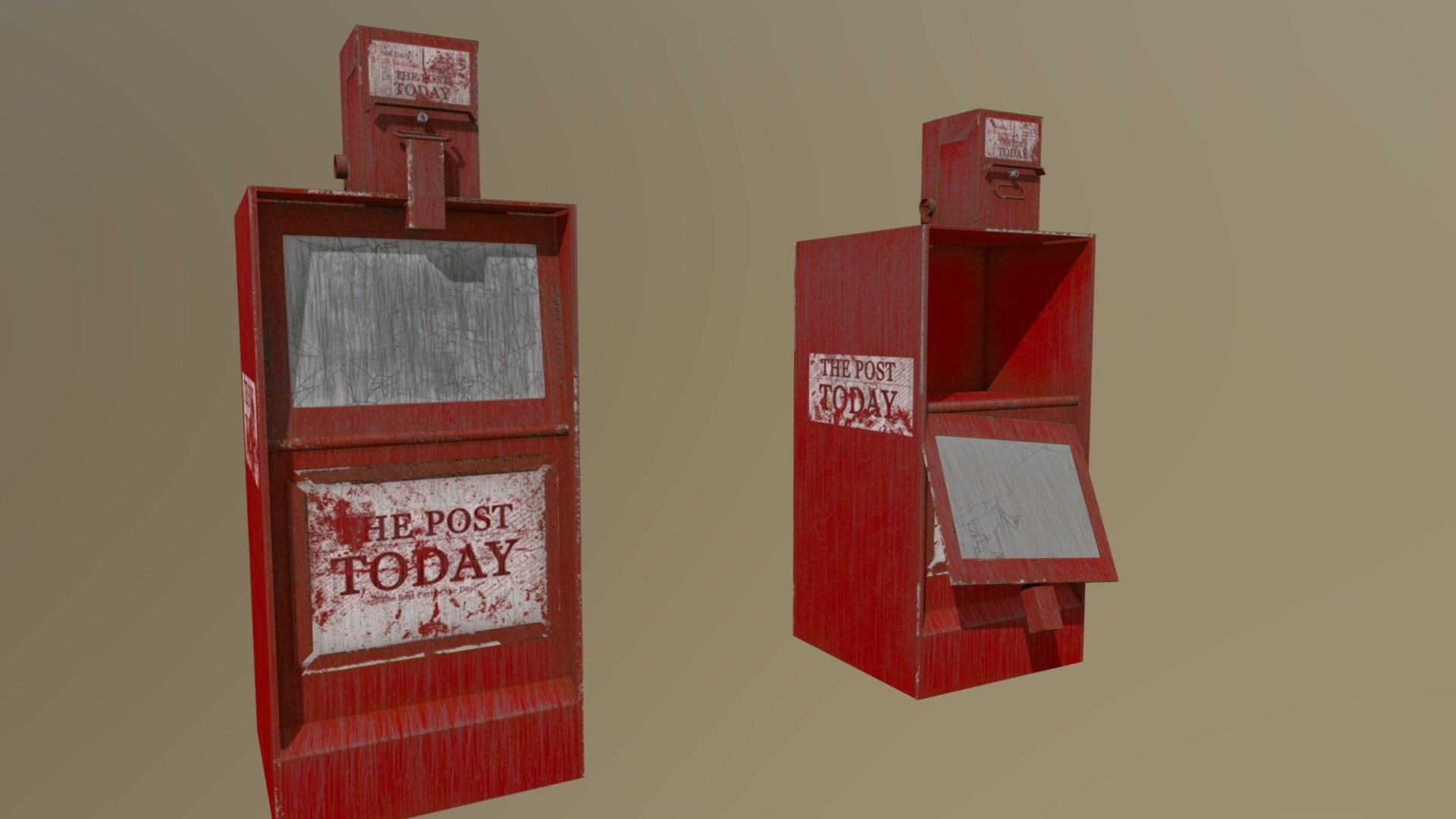 Newspaper Dispenser - Download Free 3D model by Caboose3d [a523551 ...