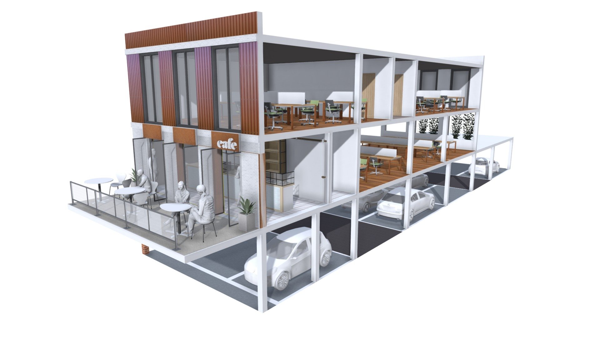 Commercial_basement parking - 3D model by Place (@capitaplace) [a523a64 ...