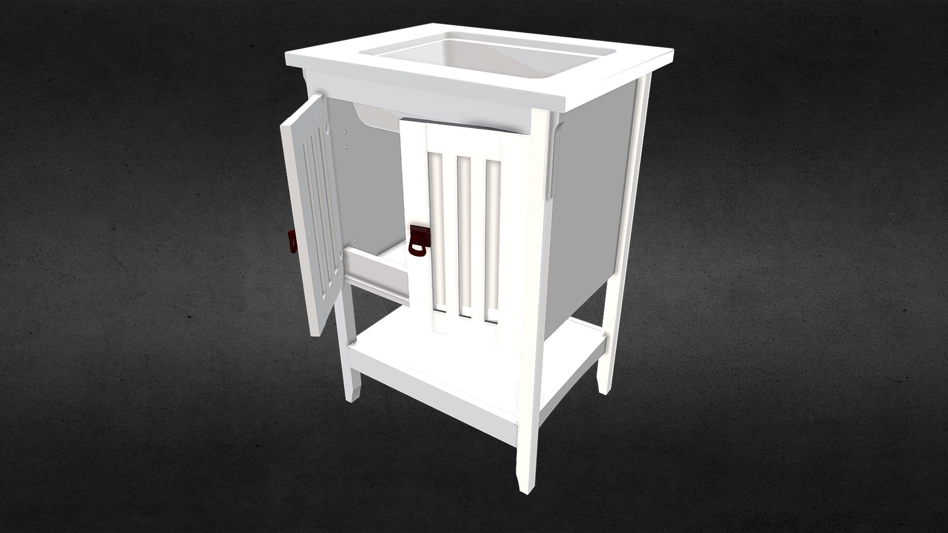 24w Bathroom Vanity with Animated - Buy Royalty Free 3D model by ...