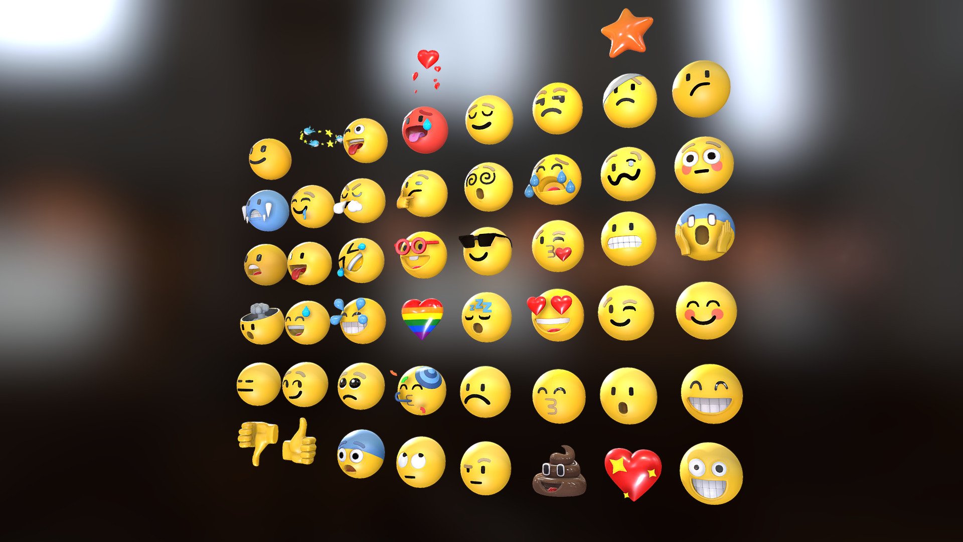 Emojis Pack - Download Free 3D model by Roberto Domínguez (@vmmaniac ...