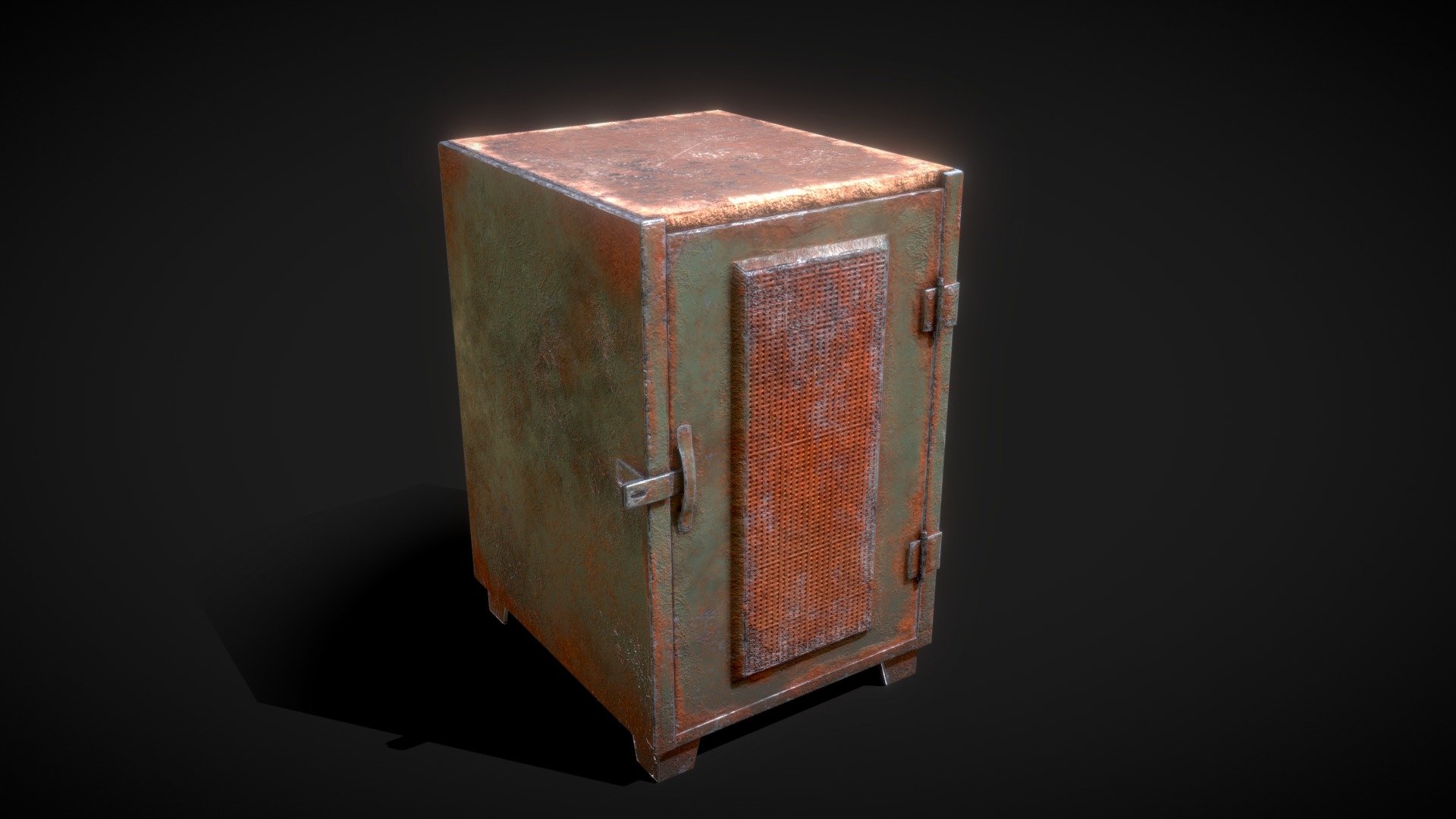 Rusty_Cabinet_GameReady_Asset_LowPoly_Model - Download Free 3D model by ...