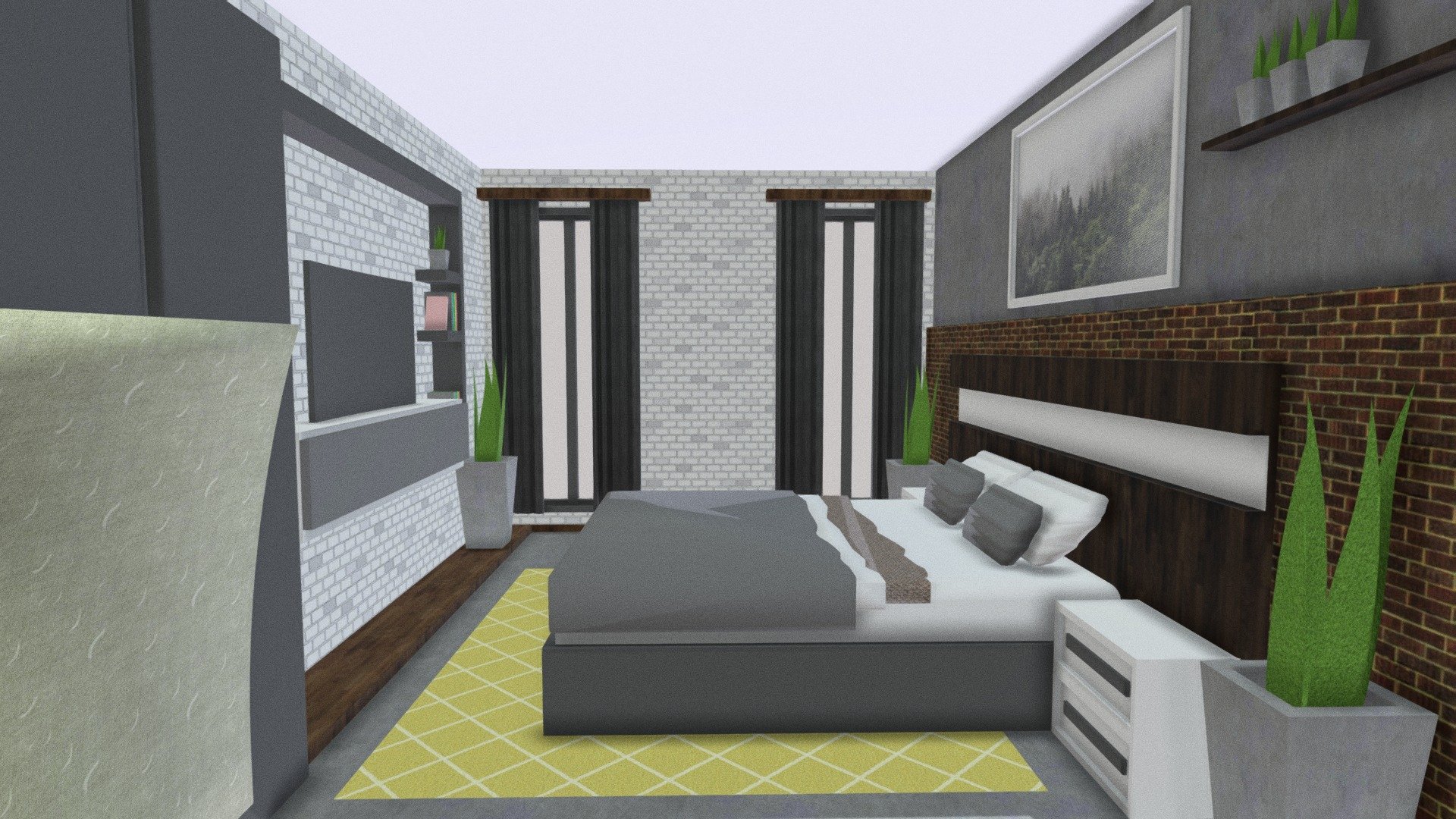 kamar - 3D model by renata.widia [a52a460] - Sketchfab