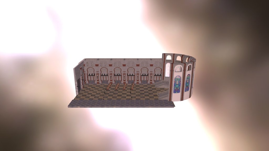 Church (half) - 3D model by ymkw [a52e55a] - Sketchfab