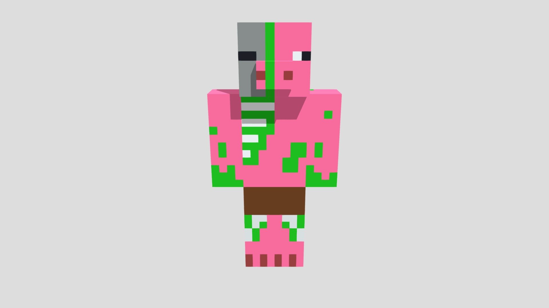 Zombie Pigman - Download Free 3D model by minecraft_voxel_models ...
