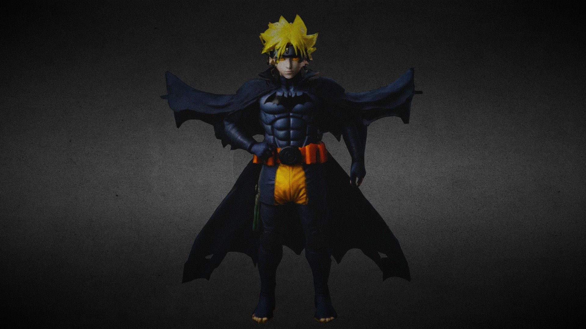 mix batman and naruto - 3D model by efrillyancridwan [a5311e3] - Sketchfab