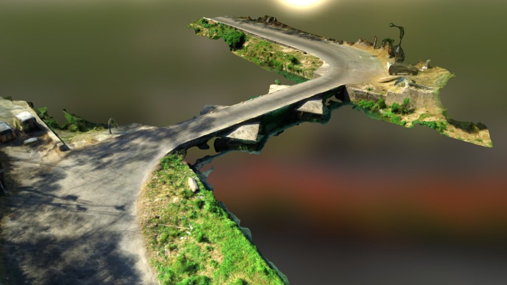 Flat Bridge Accident Scene 3D Base Map - 3D model by jamaicauav ...