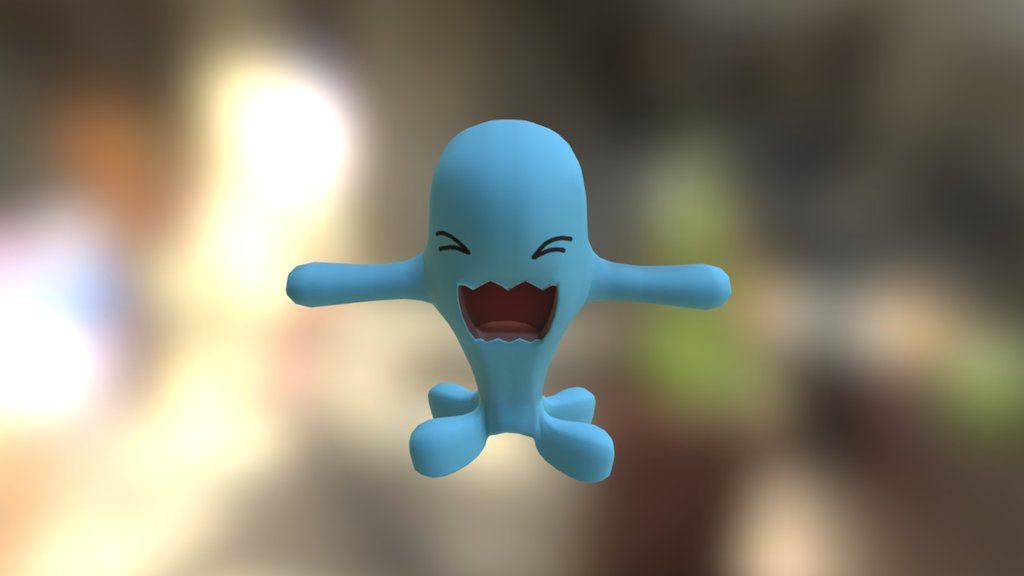 Wobbouffet - 3D model by pakarat [a5323bd] - Sketchfab
