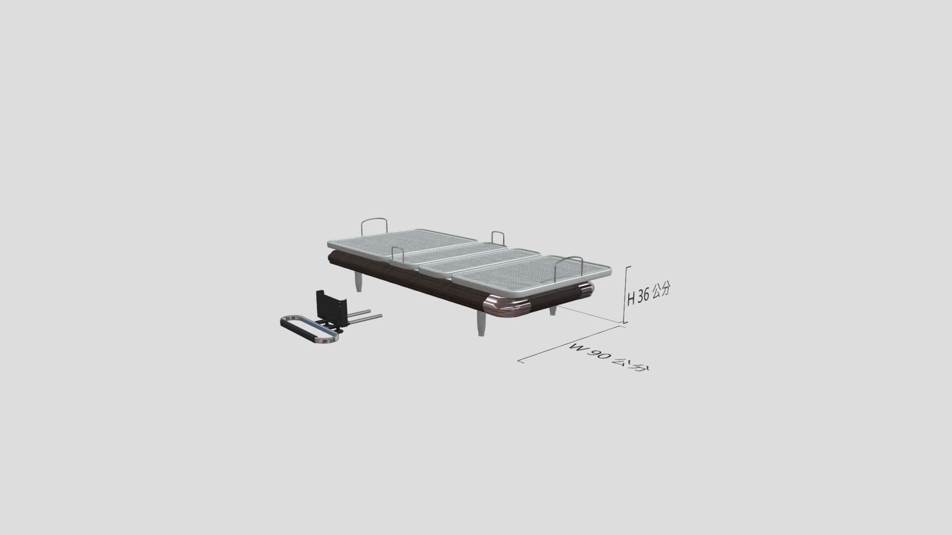 Go Home&Sleep - A1 - 附扶手 - 核桃木色 - 3D model by Go Home&Sleep (@yowoa ...