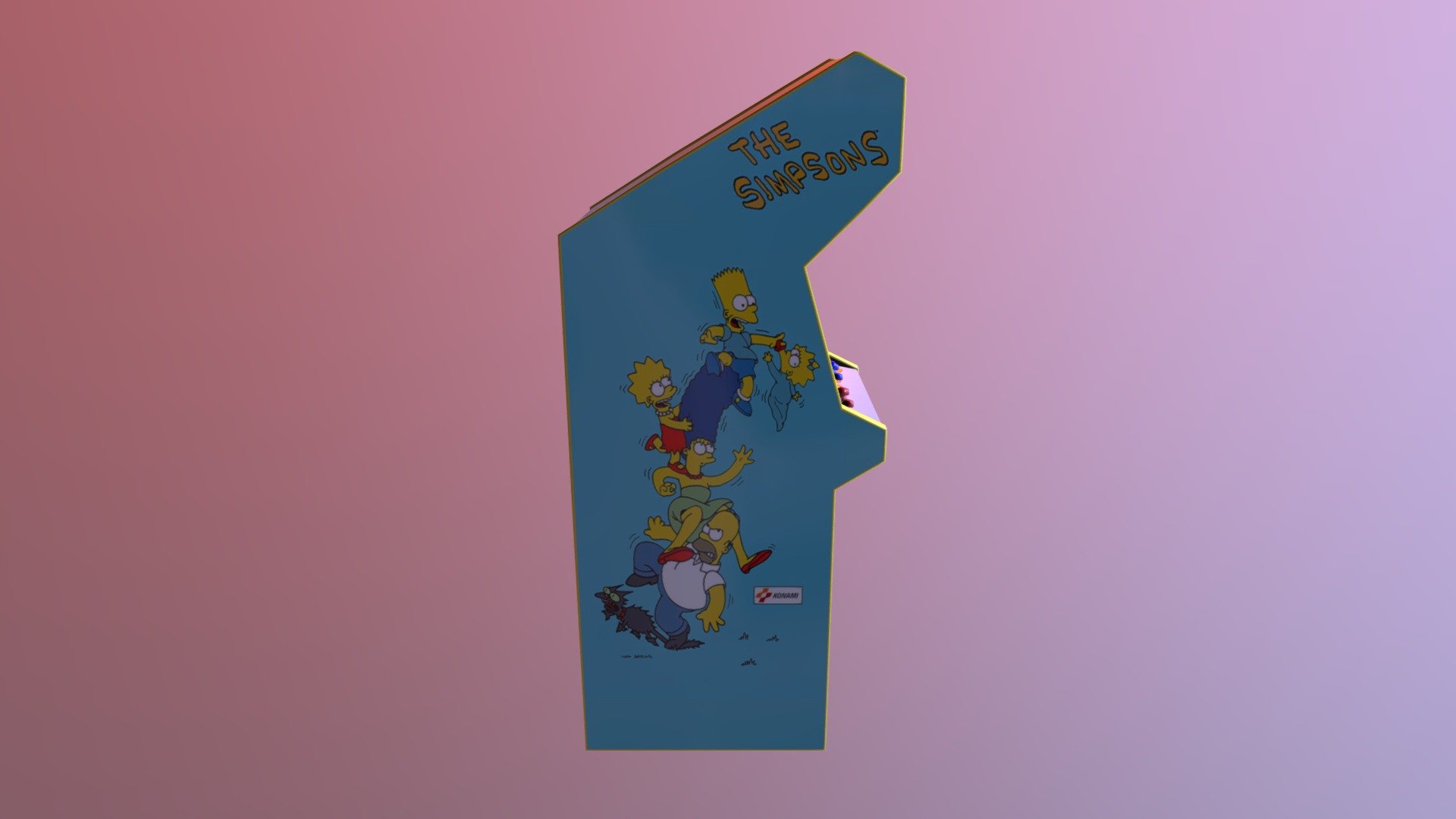The Simpsons Arcade Machine - Substance 3D Paint - 3D model by Federico ...