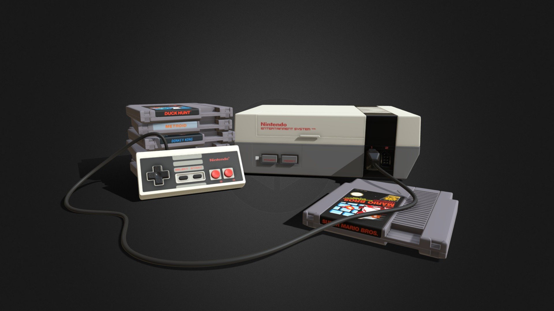 NES - 3D model by PrestigeCed [a534191] - Sketchfab
