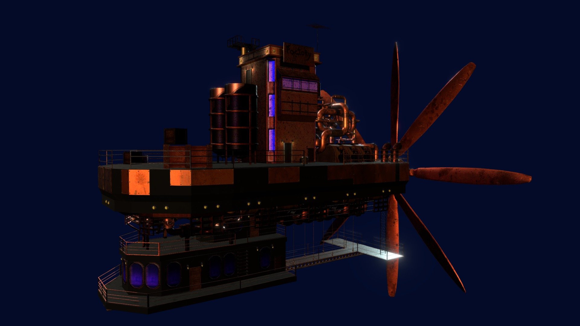 Mortal Engines_Flying Factory - Download Free 3D model by ...