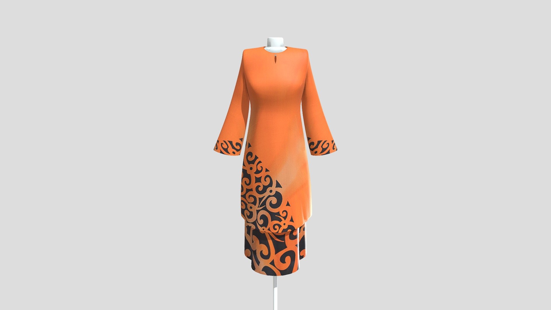 BAJU KURUNG BATIK 1 - Download Free 3D model by eeelabvisual [a5358ac ...