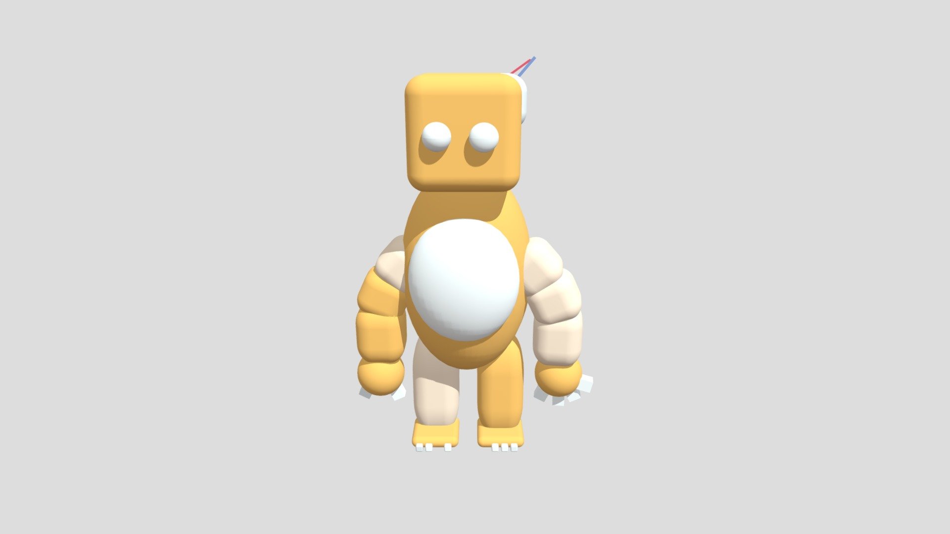 withered dumb robot orange - Download Free 3D model by twistedxof ...