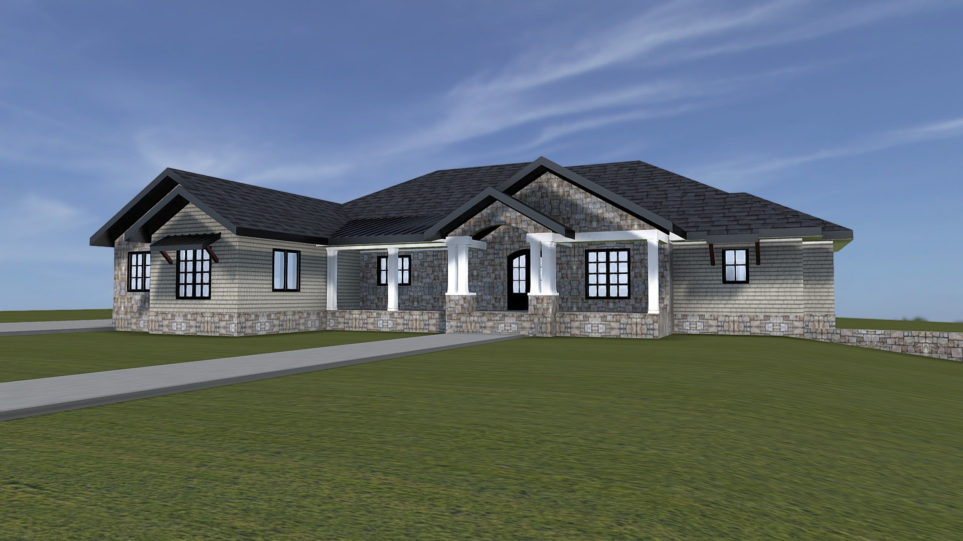 House Bost - 360 spin model of 3D house - 3D model by Render3DQuick ...