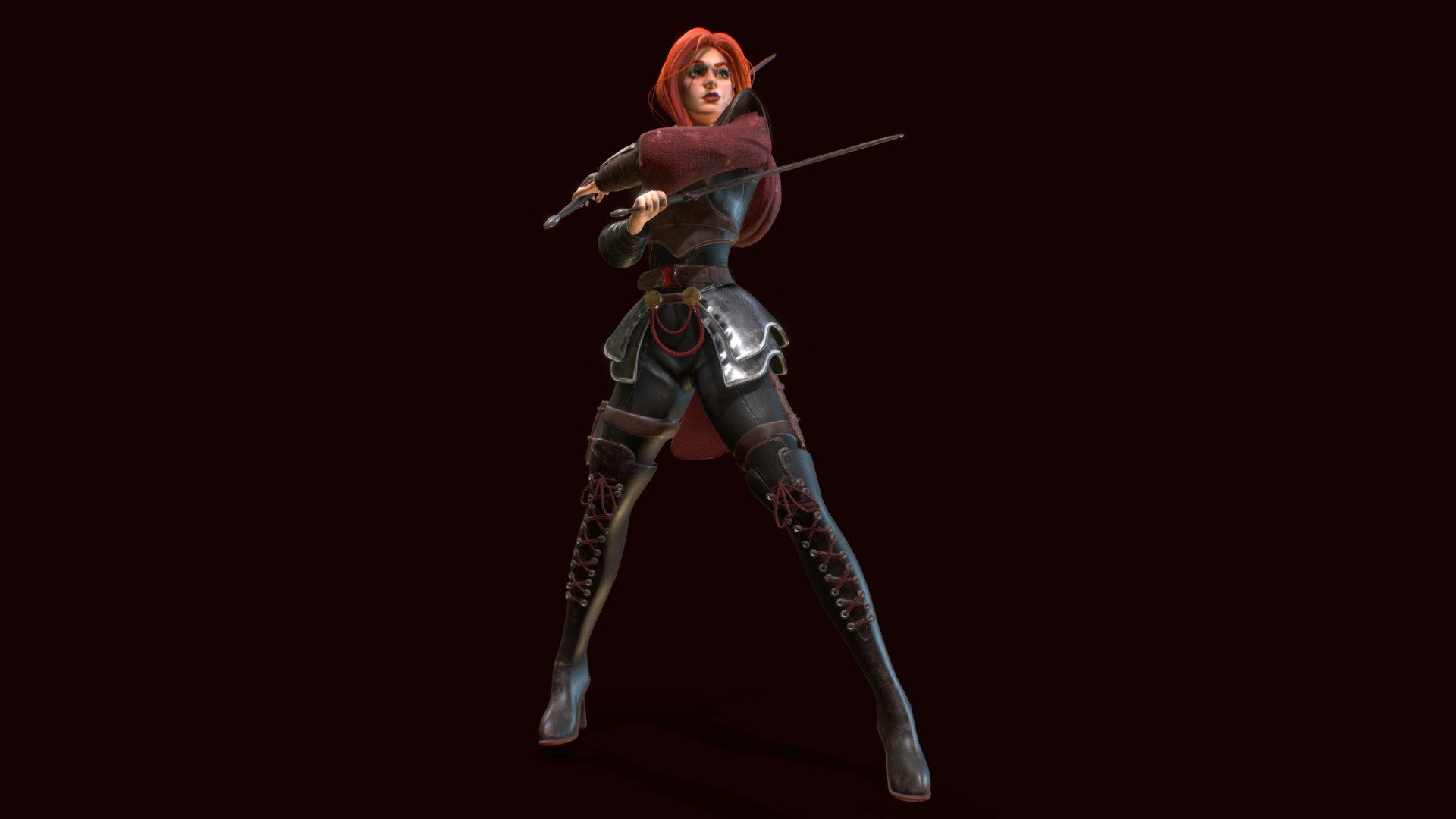 MEDIEVAL BLACK WIDOW - 3D model by Lea_Baggins [a5377d5] - Sketchfab