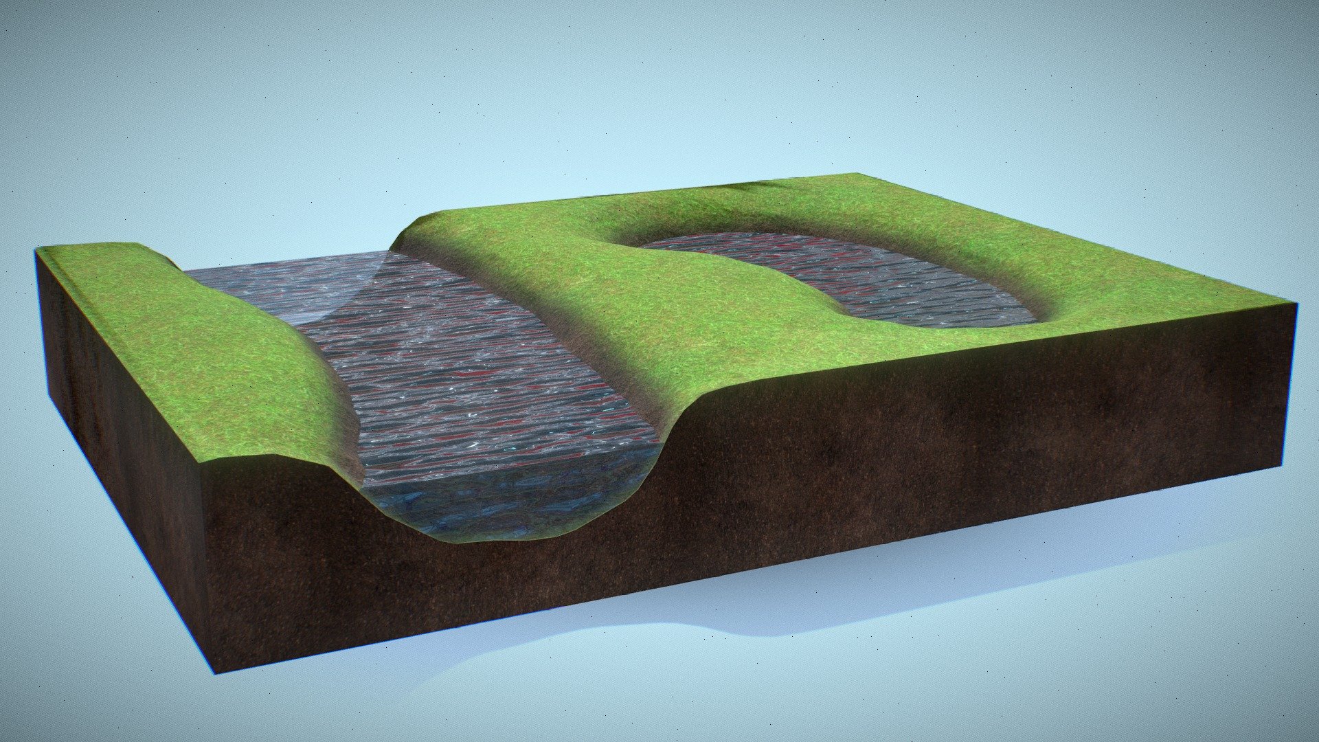Oxbow Lake - Download Free 3D model by arloopa [a537b2f] - Sketchfab