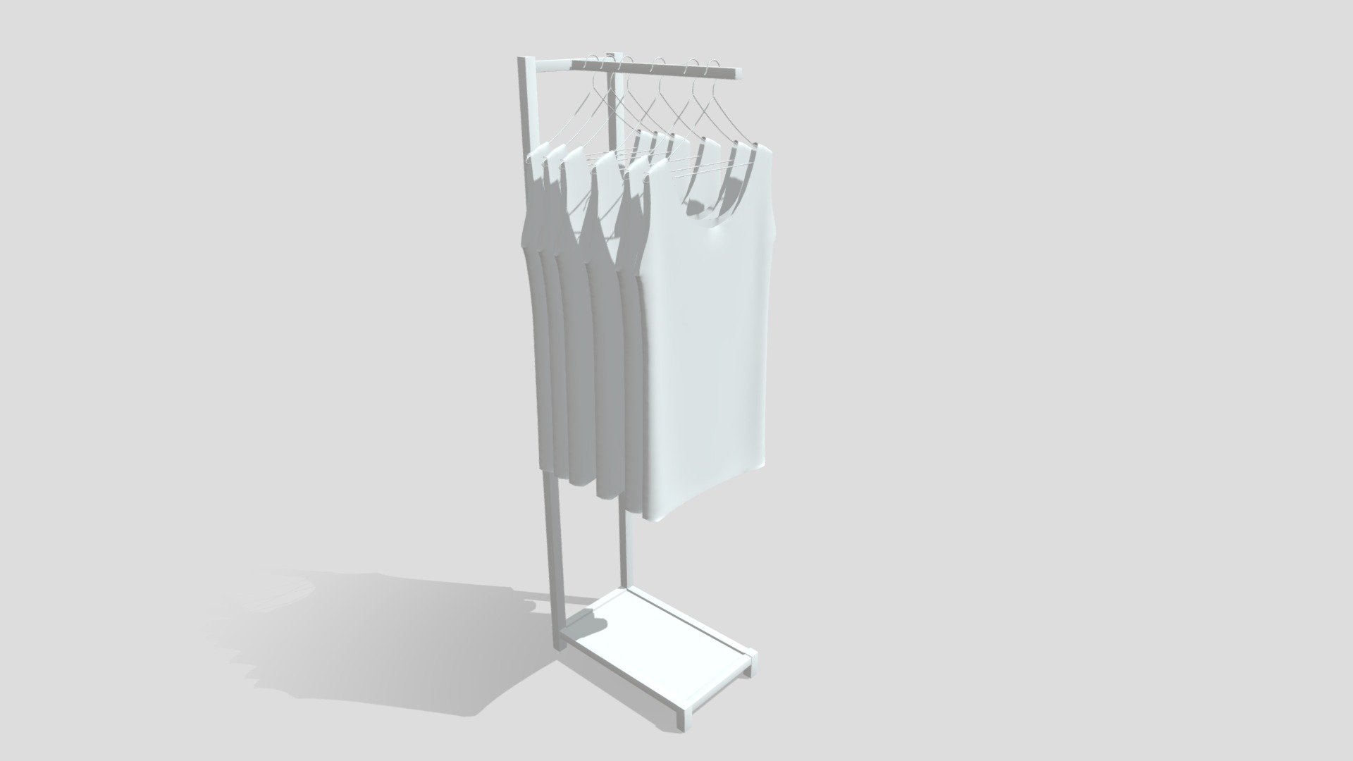 tank top tshirt mens rack folded hanging man - Buy Royalty Free 3D ...